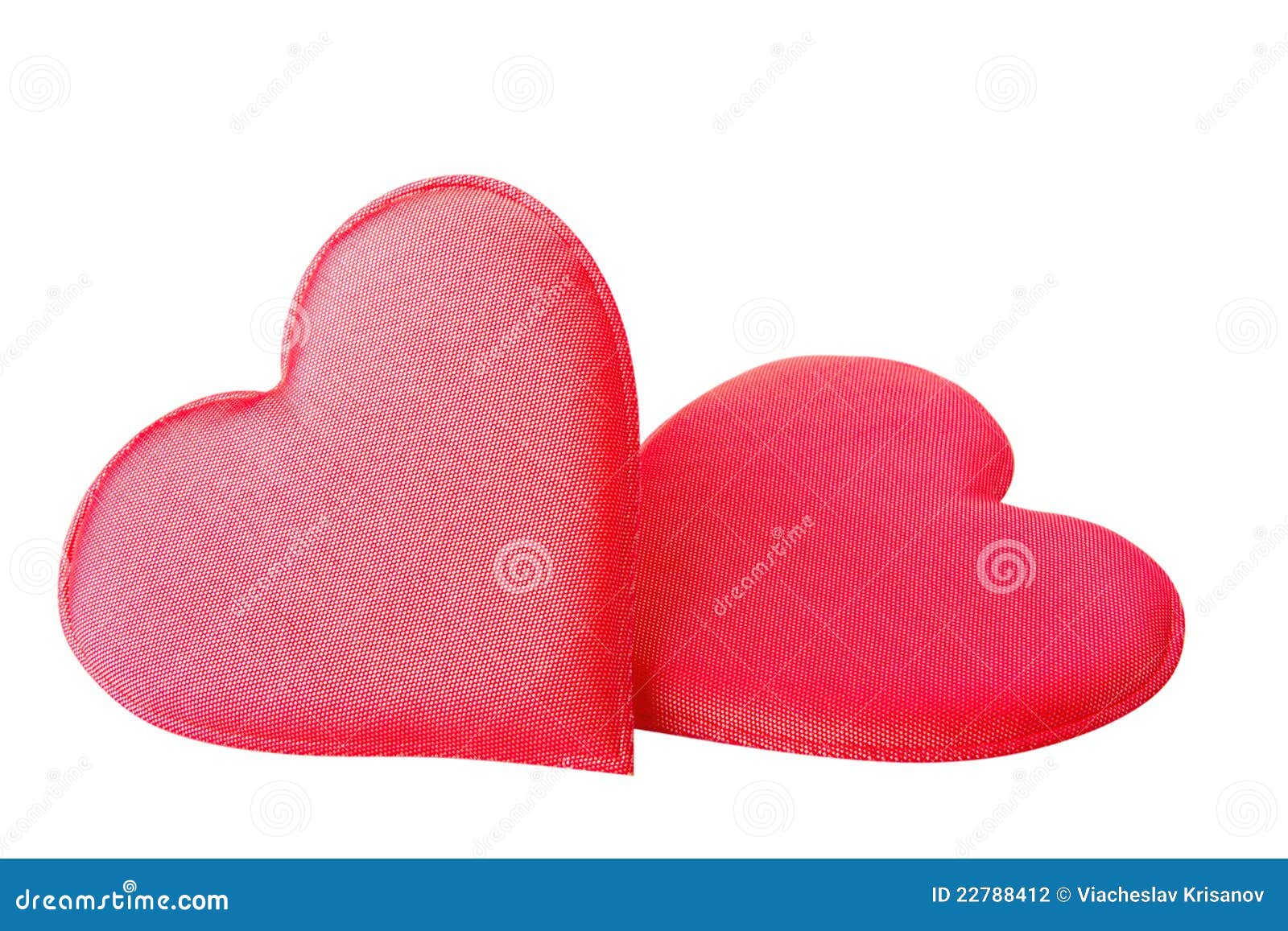 Fabric Red Hearts stock photo. Image of romance, holiday - 22788412