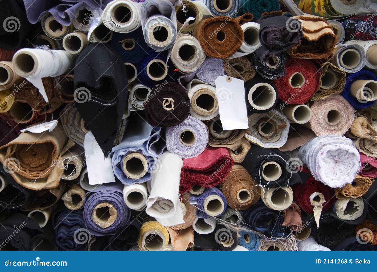 Fabric rolls stock image. Image of tubes, craft, varicolored - 2141263