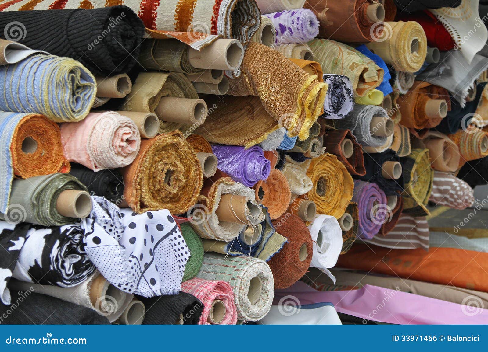 Fabric rolls stock photo. Image of cotton, cloth, rolls - 33971466