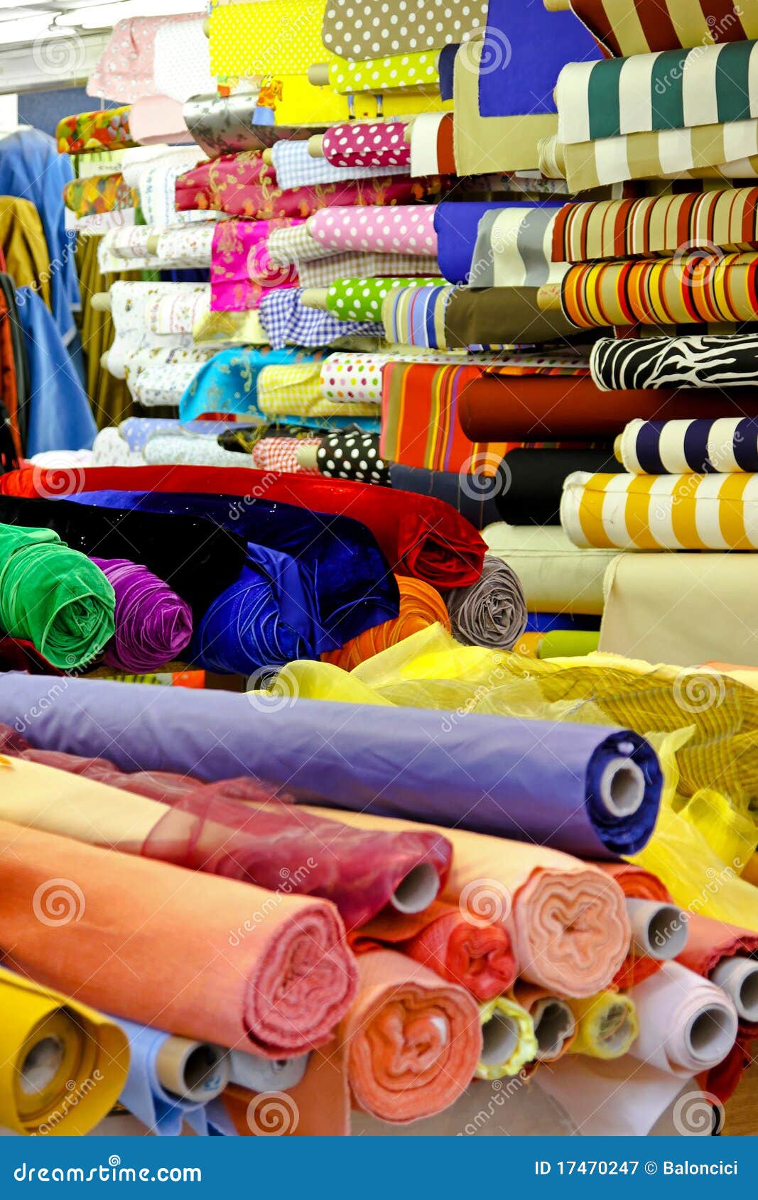 Fabric rolls warehouse stock image. Image of roll, goods - 17470247