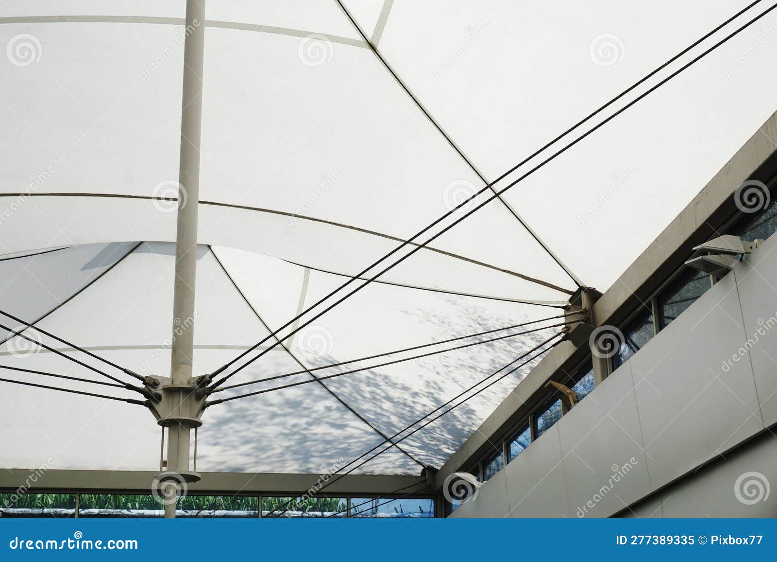 Fabric Roof Structure Detail, Architecture Detail Stock Image - Image ...