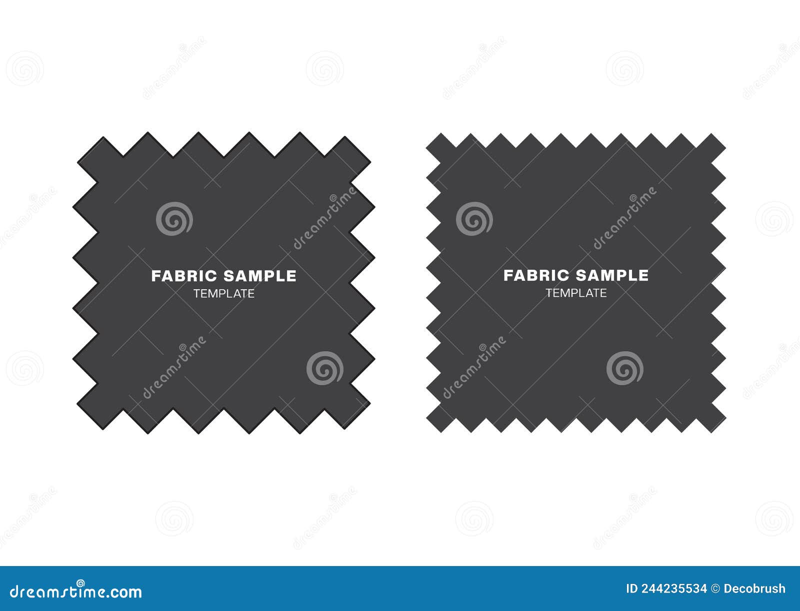 Fabric Sample Icons, Material Presentation Template, Textile Swatch ...