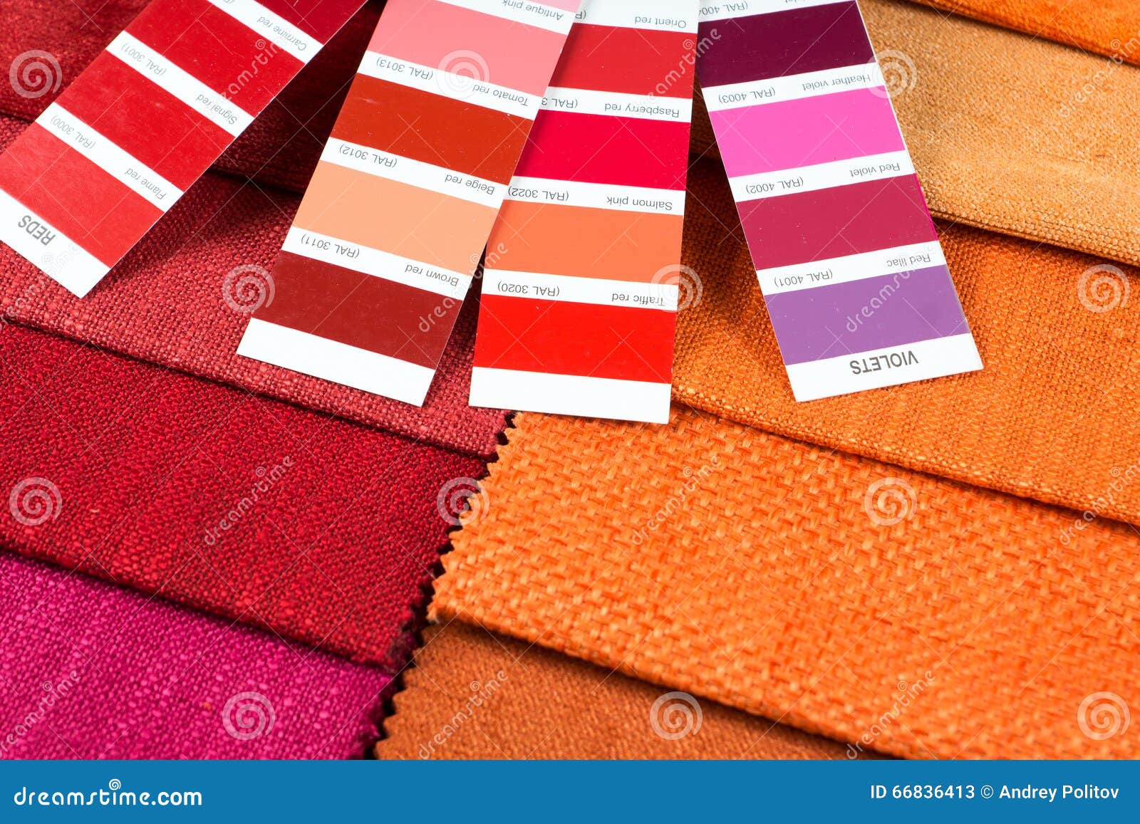 Fabric Samples with Pantone 3 Stock Image - Image of design, striped ...