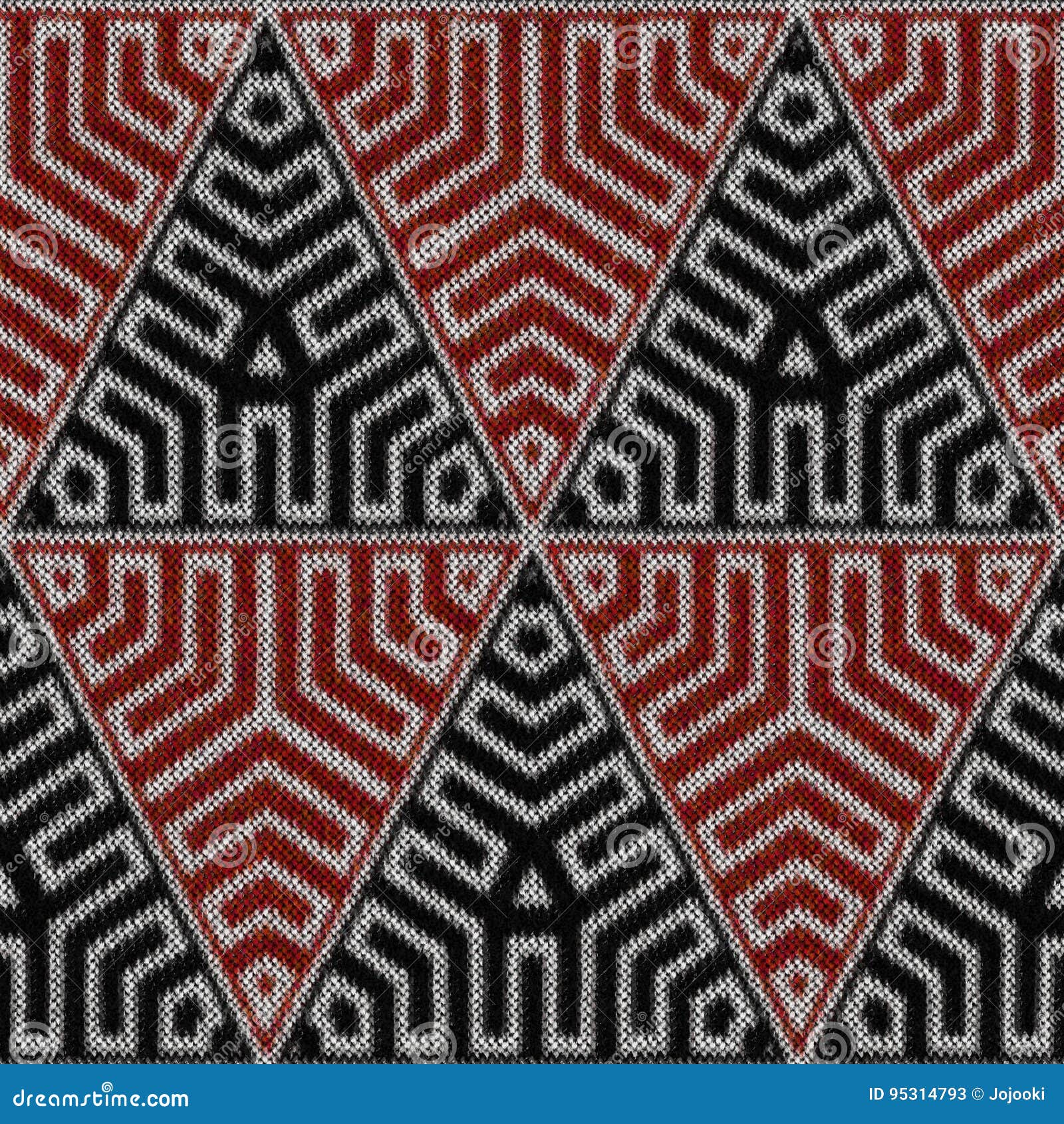 Fabric Seamless Texture, Ethnic Pattern Stock Illustration ...