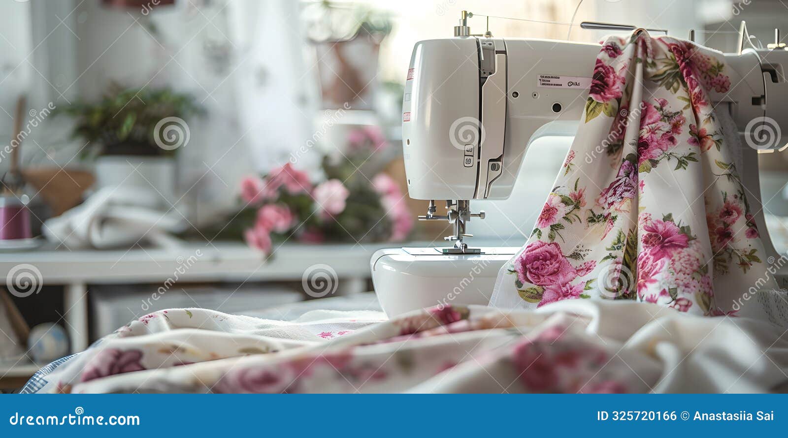 Fabric Sewing Machine And Meter Stock Photography | CartoonDealer.com ...