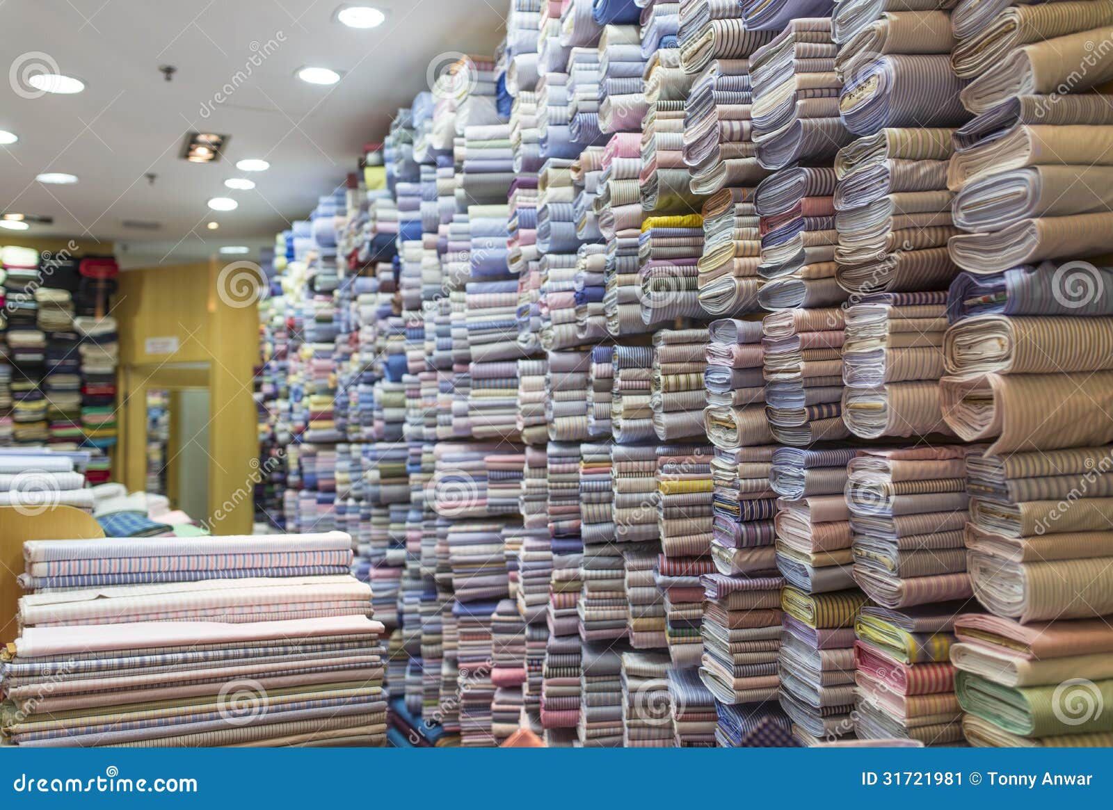 Fabric Shop stock image. Image of textile, choice, variation - 31721981