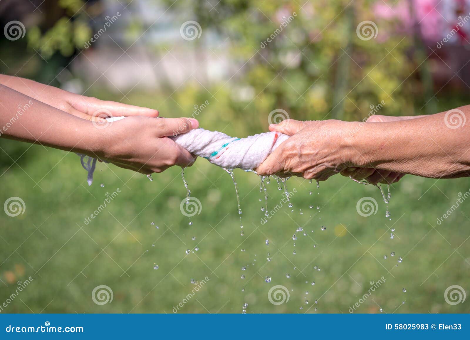 Fabric squeeze stock image. Image of nature, housework - 58025983