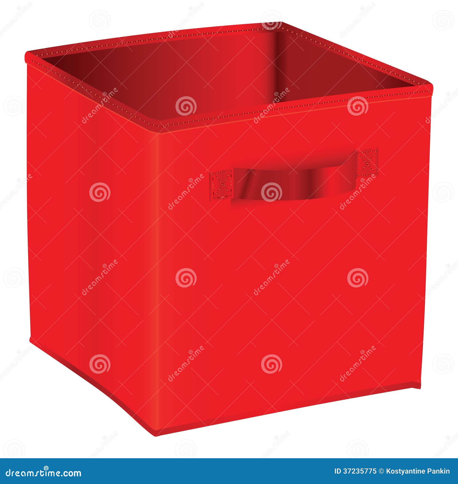 Fabric Storage Bins stock vector. Illustration of container - 37235775