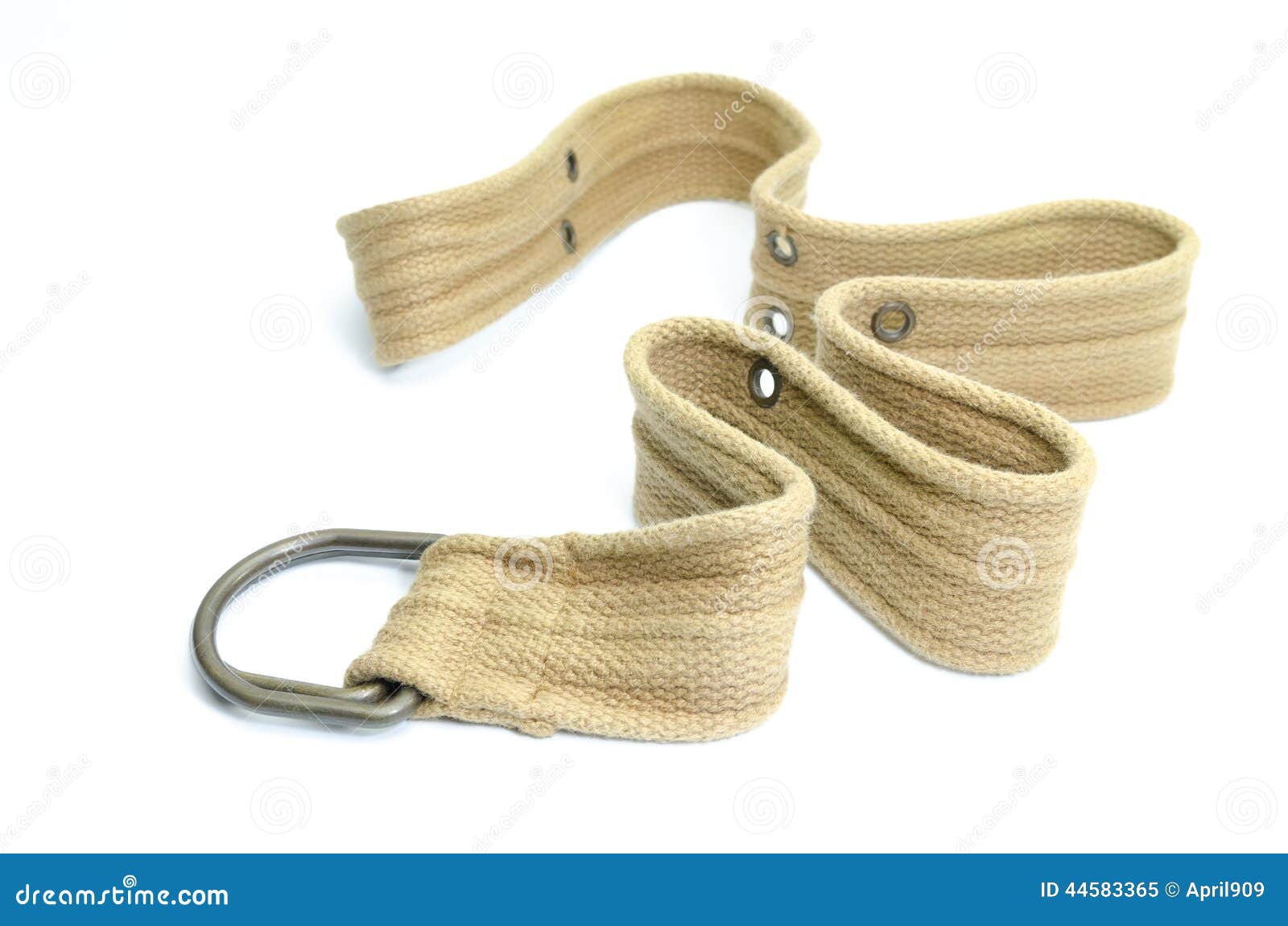 Fabric Strap Belt Isolated on White Background Stock Image - Image of ...