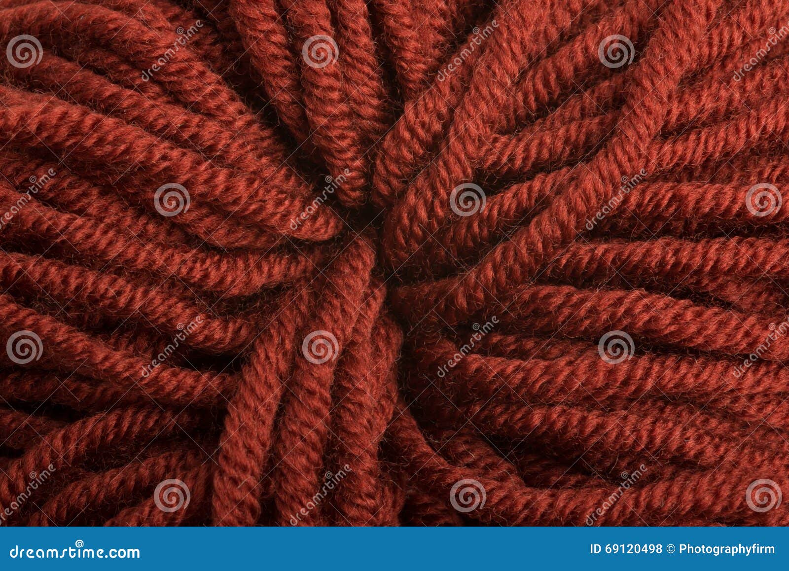 Fabric Swatch of a Ball of Brown Yarn Stock Photo - Image of knitting ...