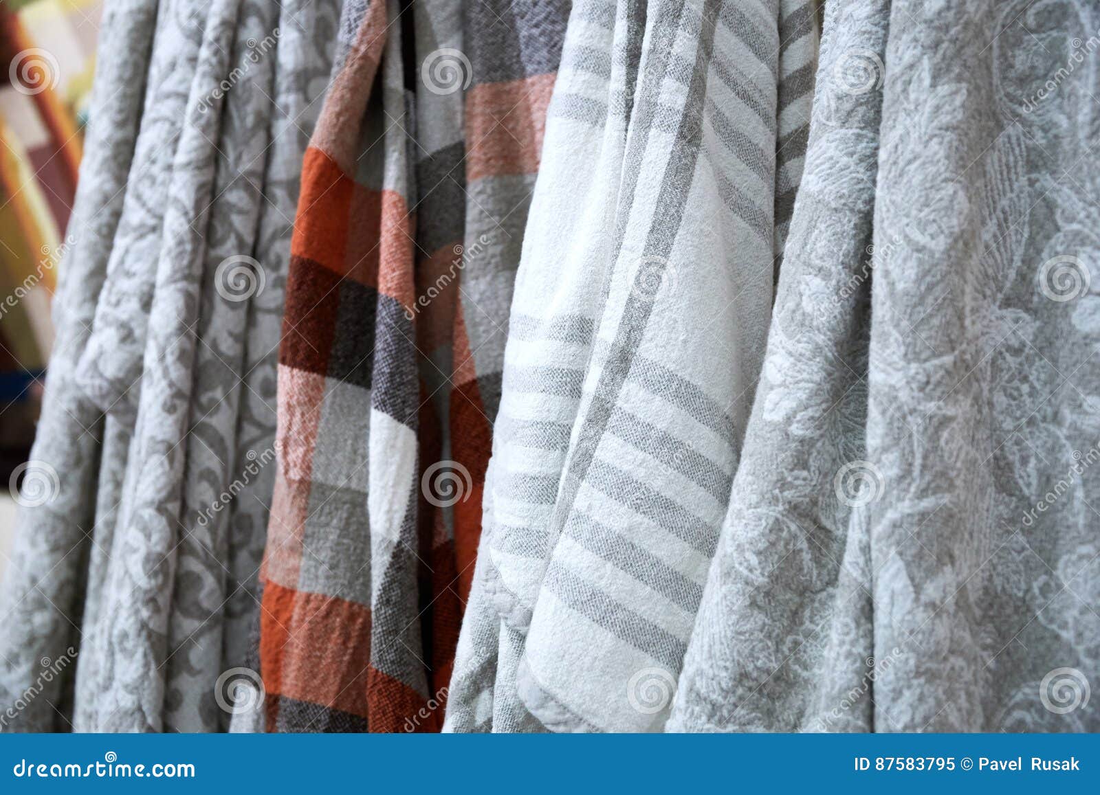Fabric tablecloths stock image. Image of table, retro - 87583795