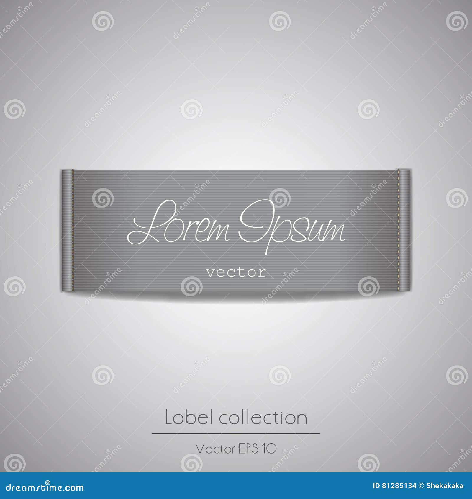 Fabric tag stock illustration. Illustration of label - 81285134