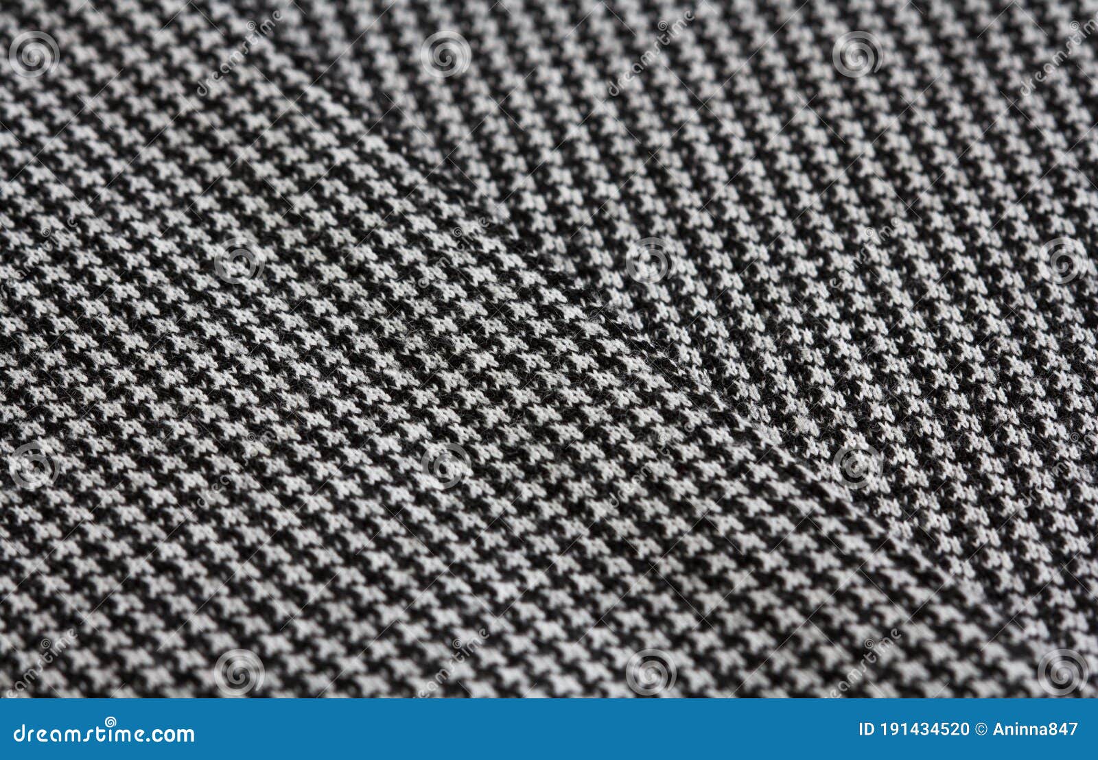 Fabric Texture with Goose Feet Pattern, Knitted Background Stock Photo ...