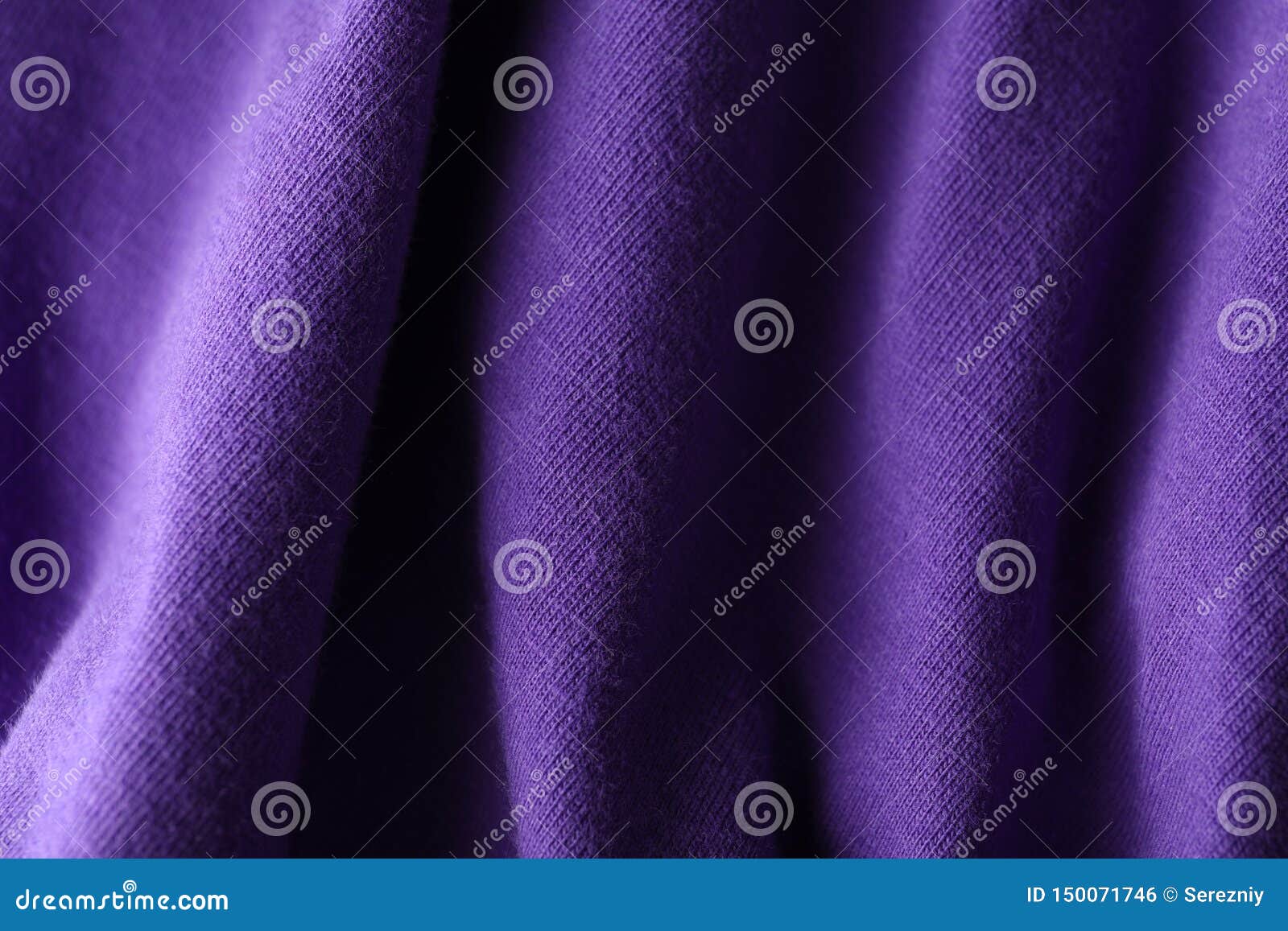 Fabric Texture with Folds, Closeup Stock Photo - Image of textile ...