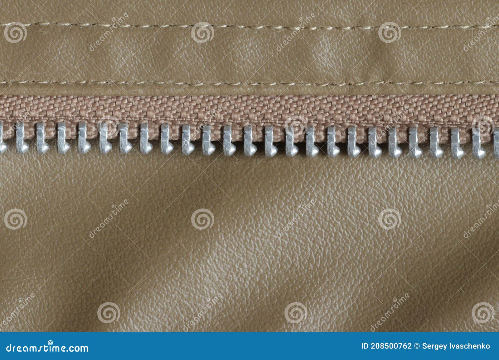Cloth texture with clasp. stock photo. Image of metal - 208500762