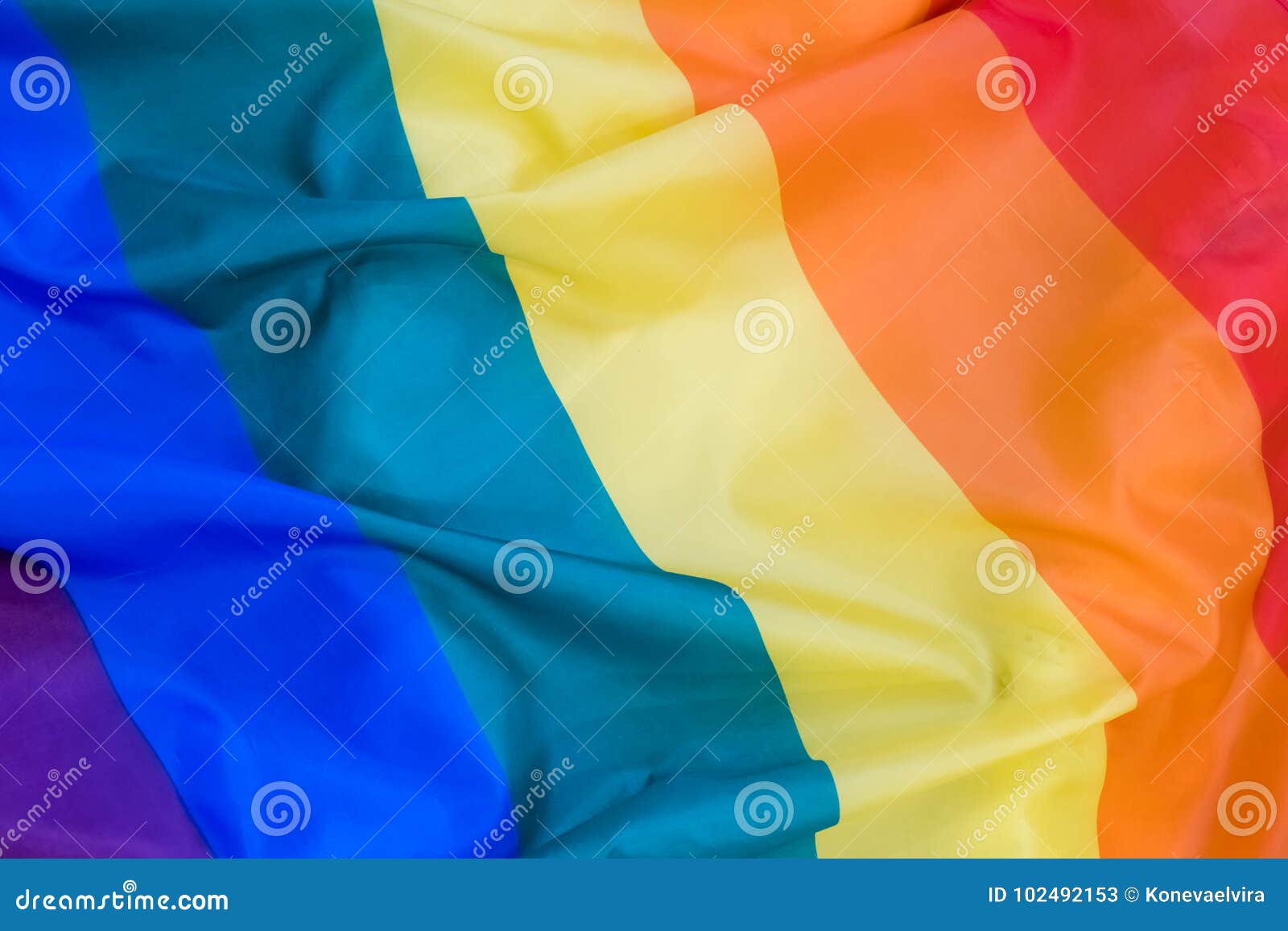 Fabric Texture of the Gay Flag Background. LGBT Waving Flag Stock Image ...