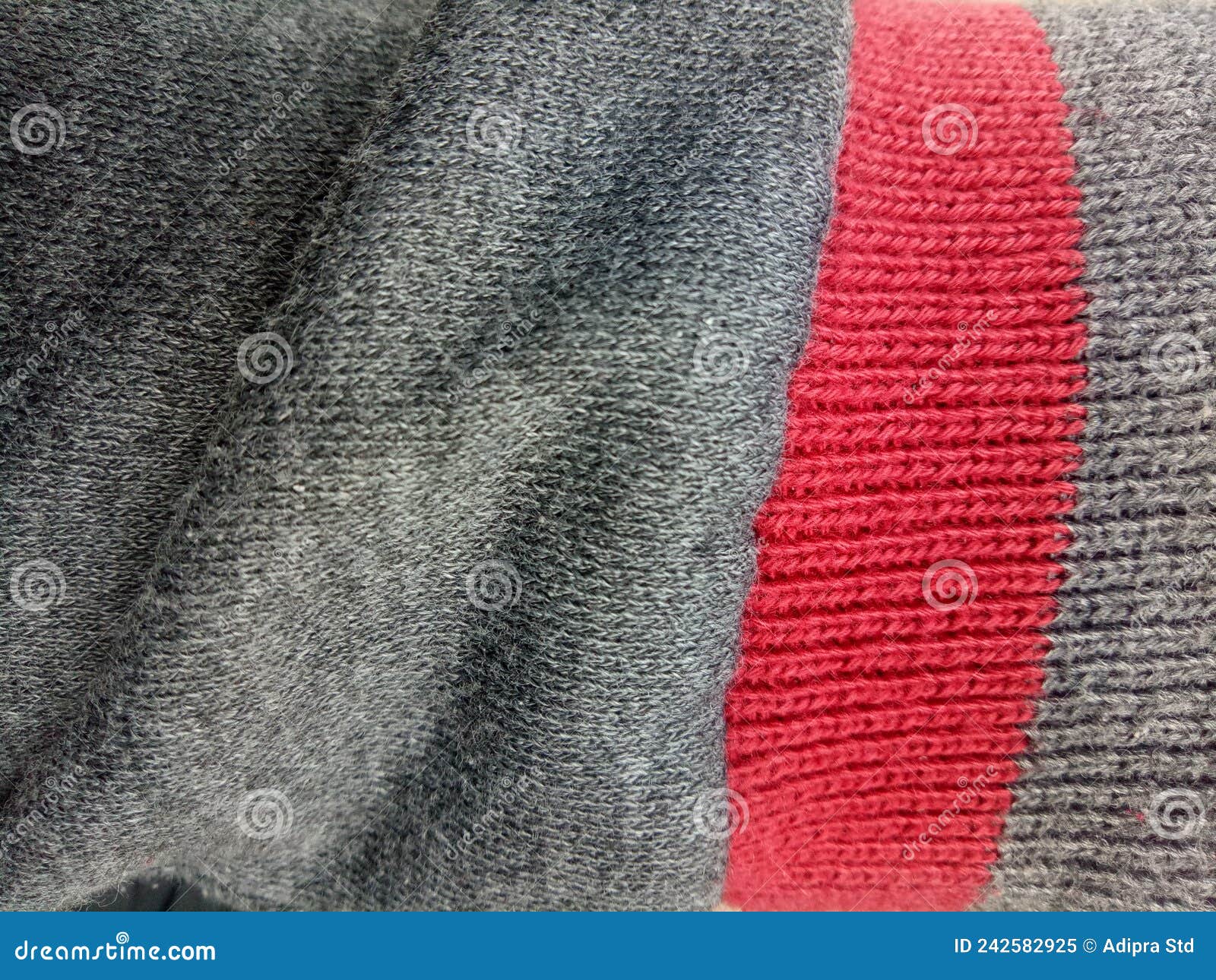 Fabric Texture of a Gray Red Jacket Stock Image - Image of backdrop ...