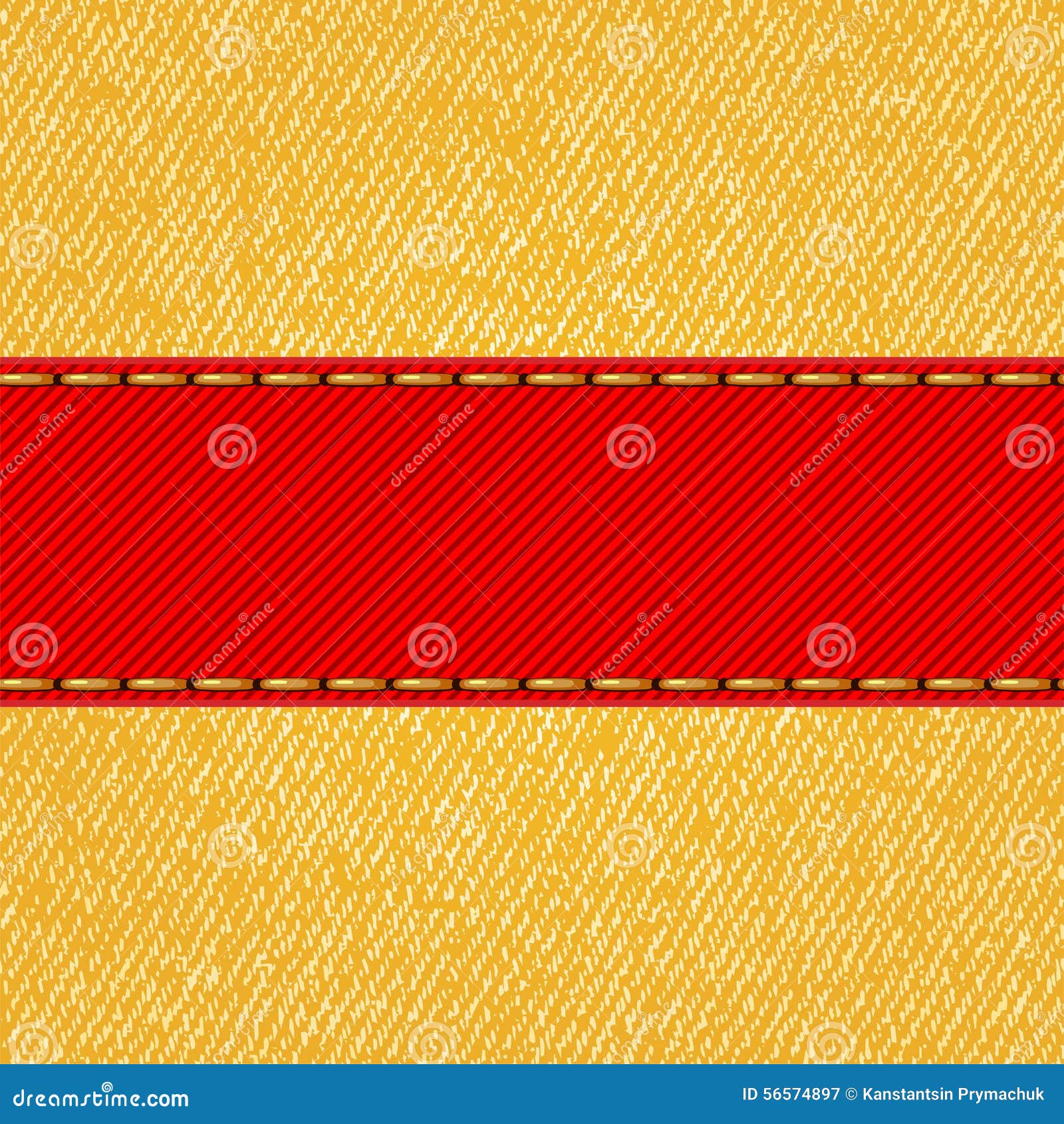 Fabric Texture with Label Ribbon. Vector Stock Vector - Illustration of ...