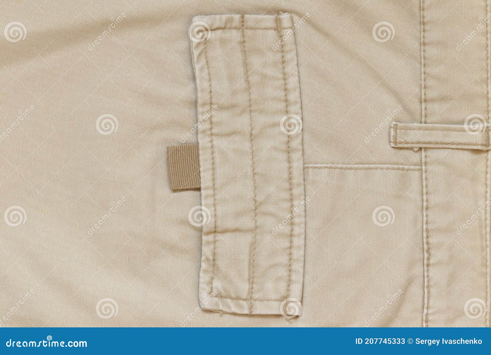 Fabric Texture with Pocket. Stock Image - Image of stitch, denim: 207745333