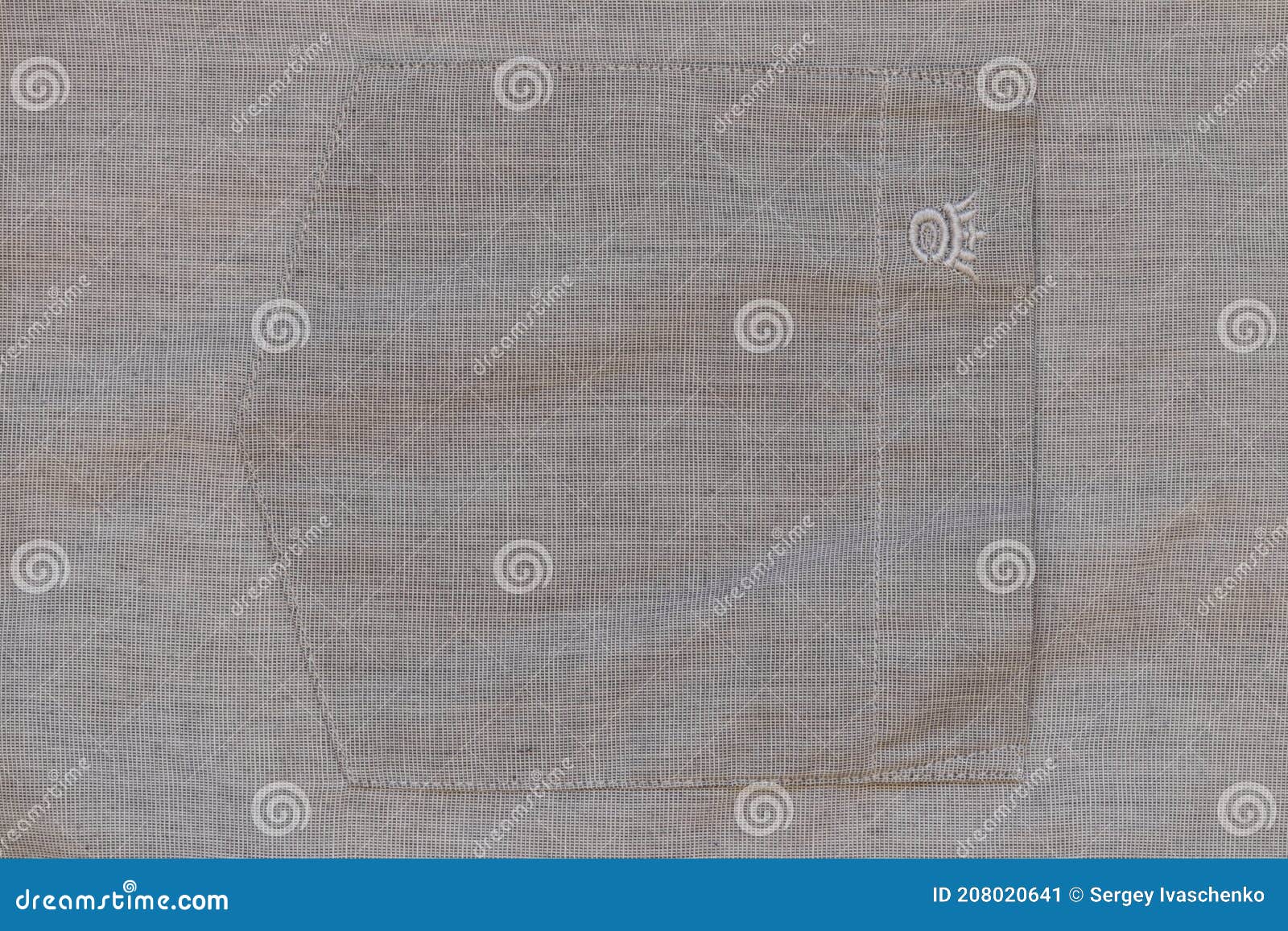 Fabric Texture with Pocket. Stock Image - Image of table, material ...