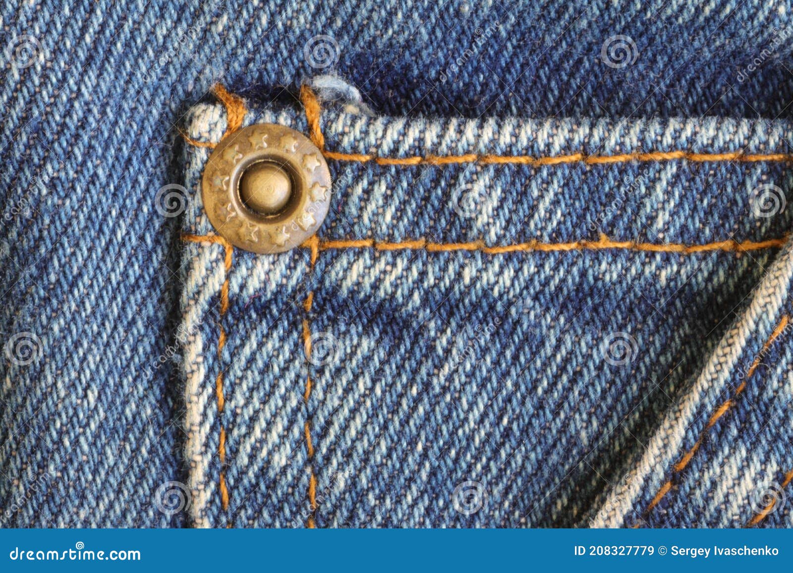 Fabric Texture with Rivets for Clothes. Stock Image - Image of iron ...