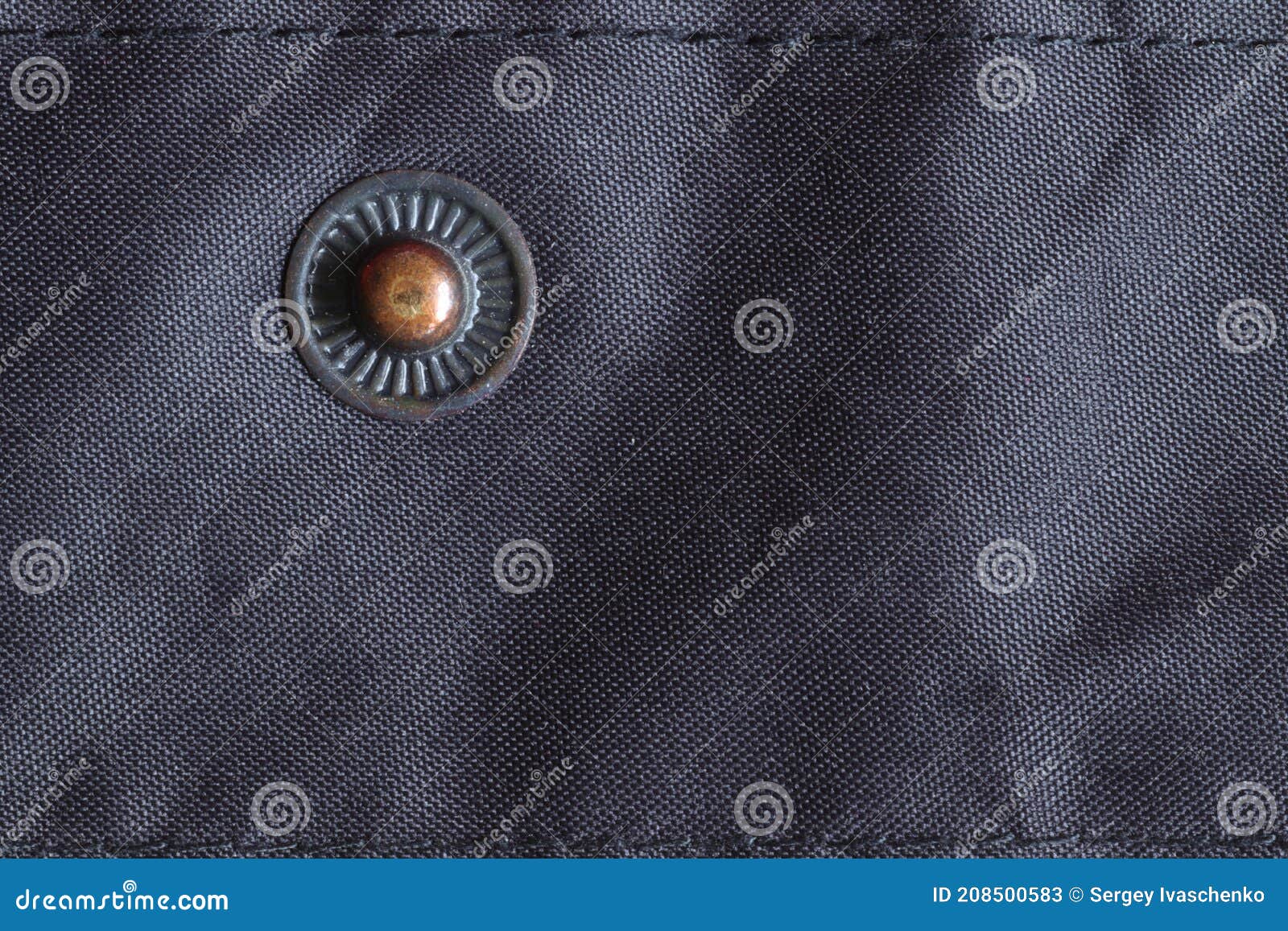 Riveted fabric texture. stock image. Image of pocket - 208500583