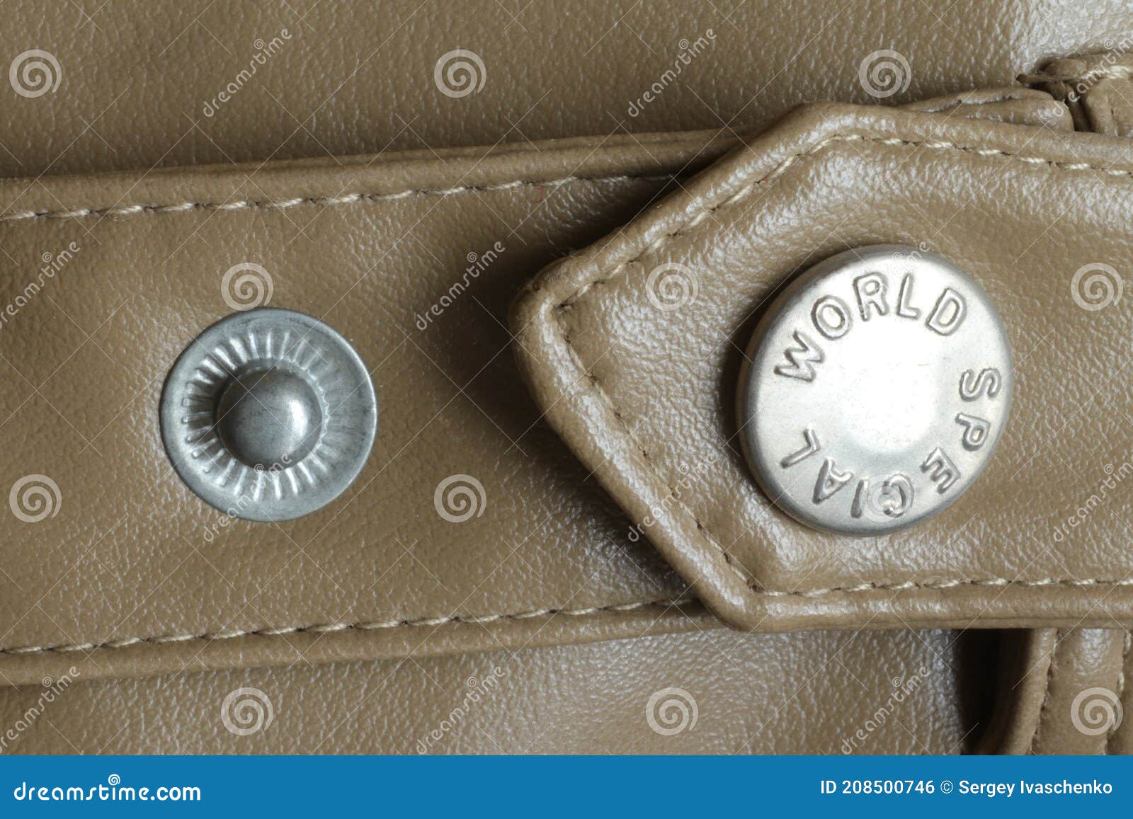 Riveted fabric texture. stock photo. Image of clothes - 208500746