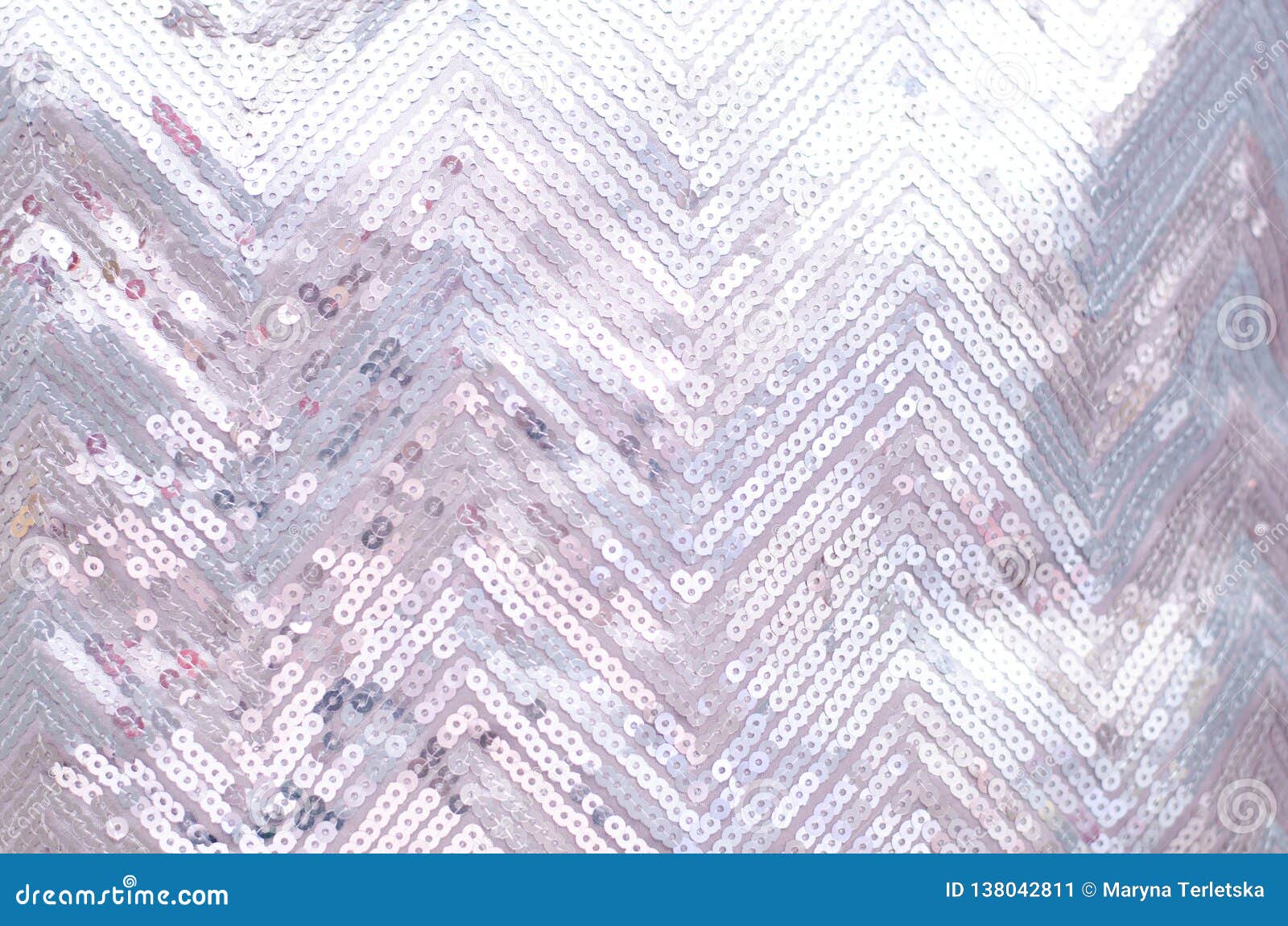 Fabric Texture with Shimmering Silver Sequins Stock Image - Image of ...