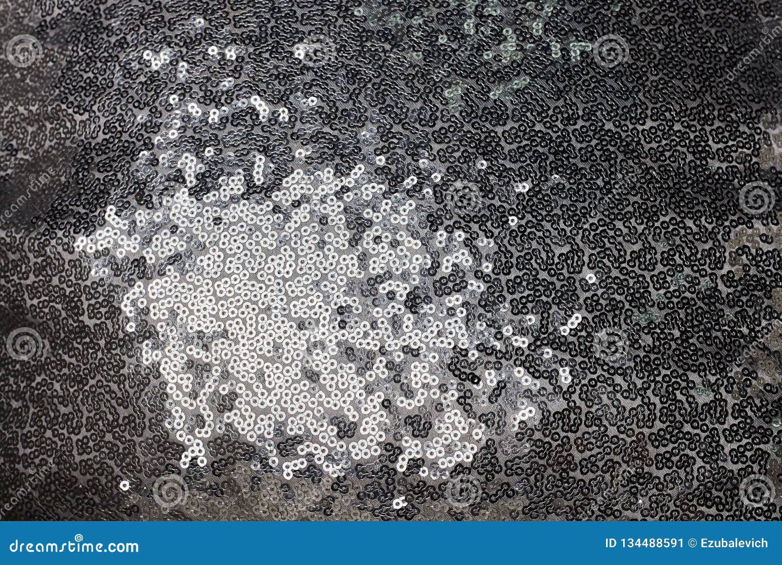 Fabric Texture with Silver Sparkling Sequins Stock Image - Image of ...