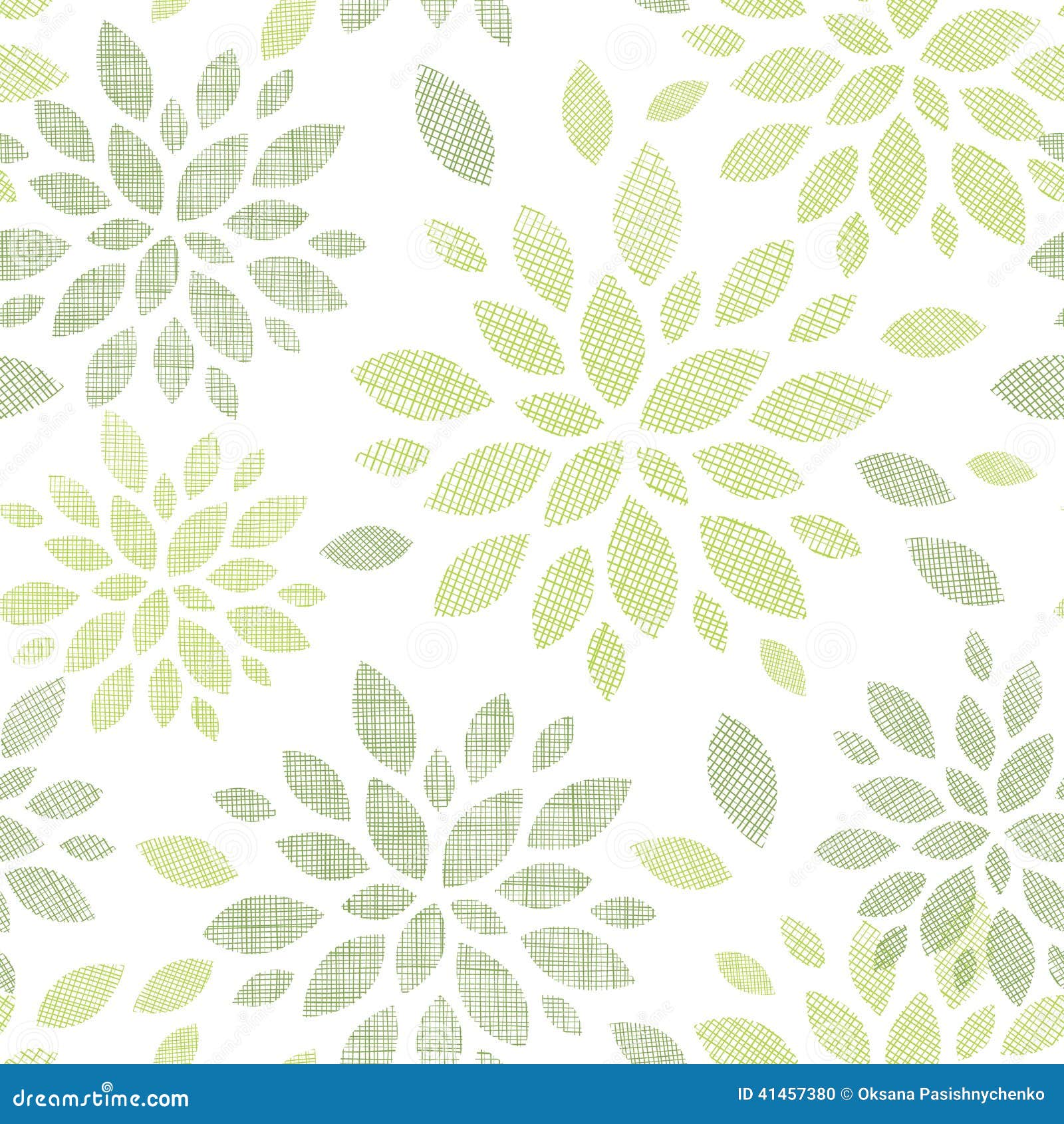 Fabric Textured Abstract Leaves Seamless Pattern Stock Vector ...