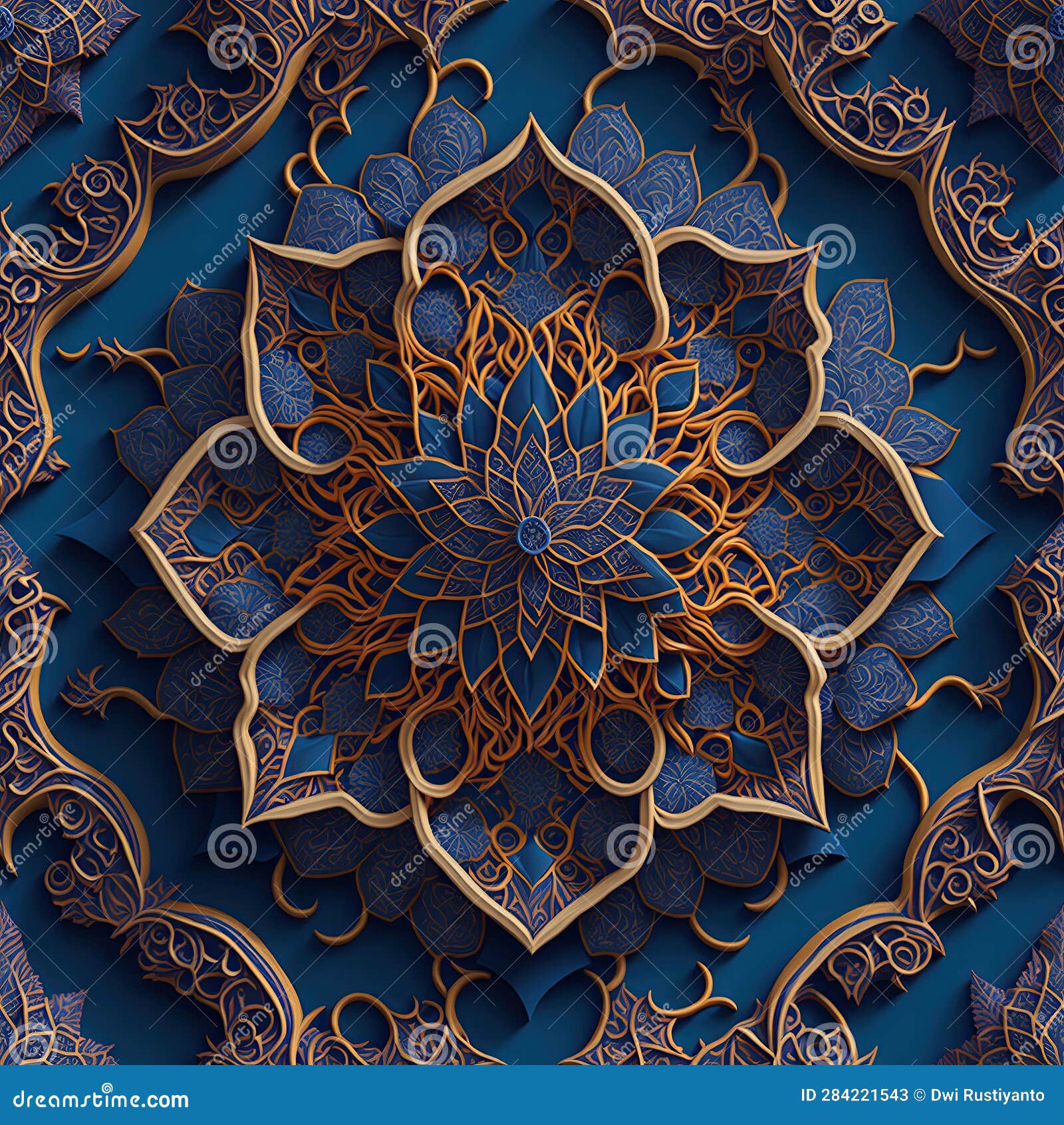 Fabric textures of mandala stock illustration. Illustration of graphic ...