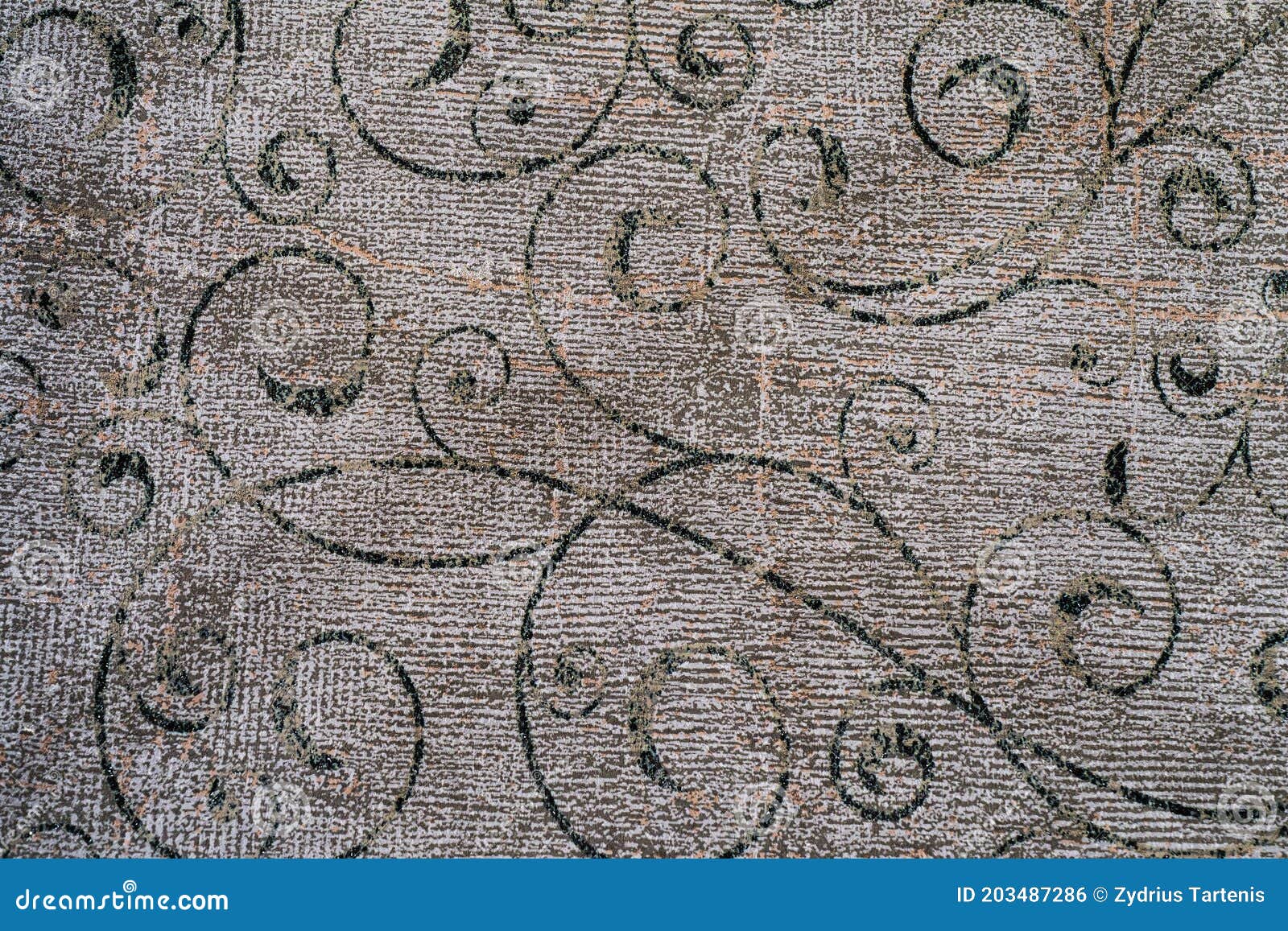 Fabric Vintage Wallpaper Background Texture with Repeat Pattern Stock ...