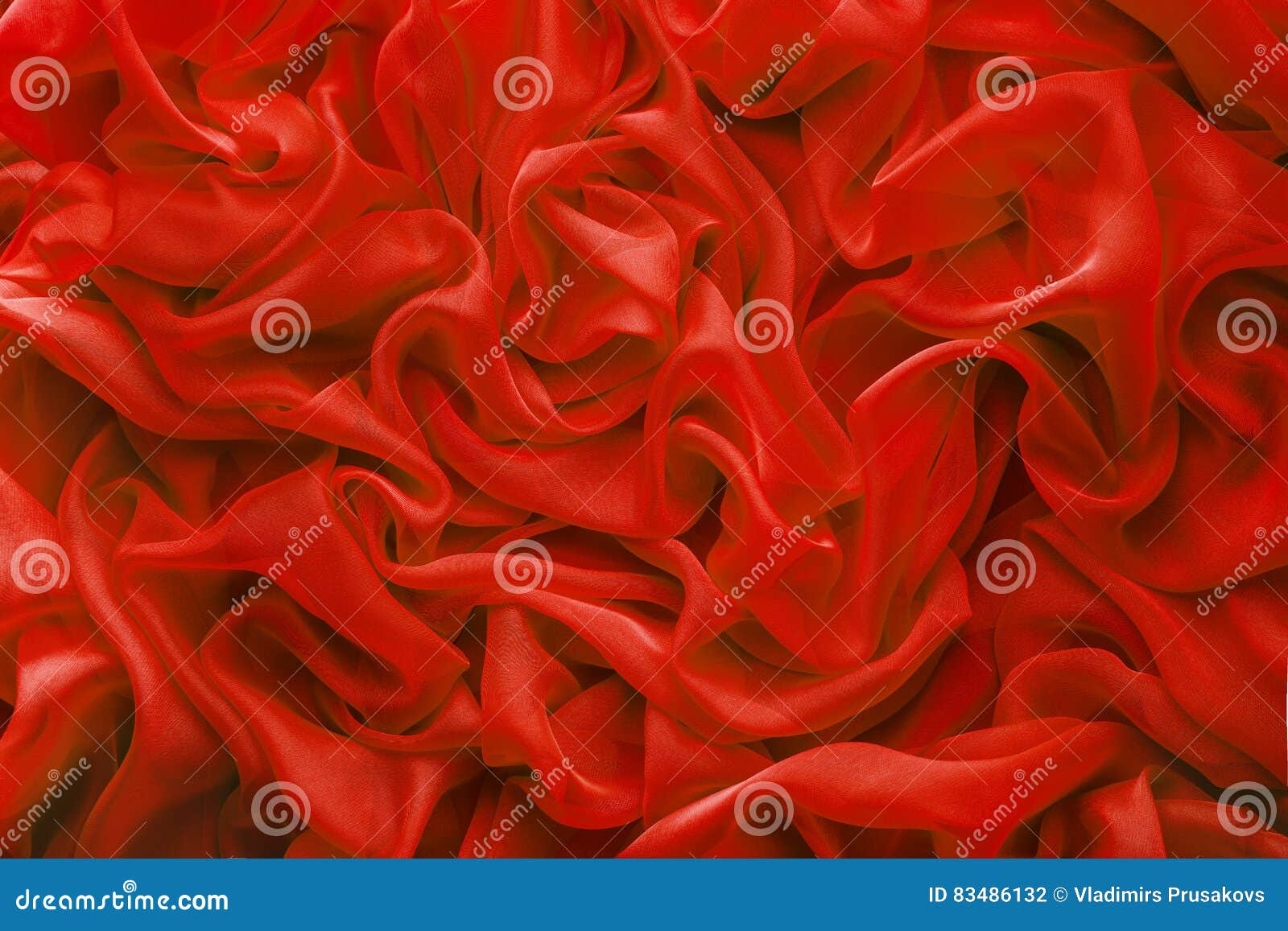 Fabric Waves Background, Cloth Wave, Blue Satin Texture Royalty-Free ...