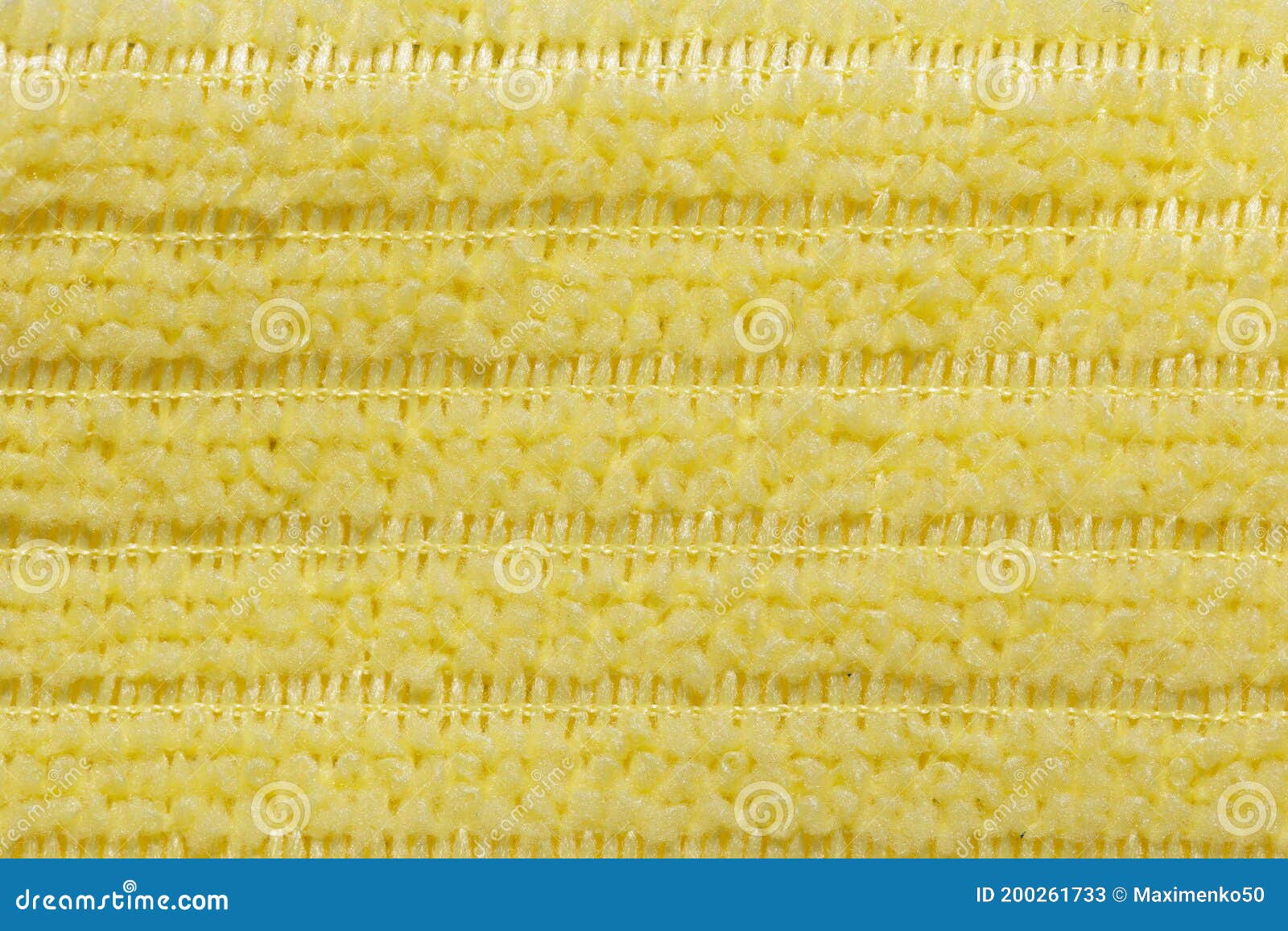 Fabric Yellow Striped Background. Soft Fiber Texture of Interlaced ...