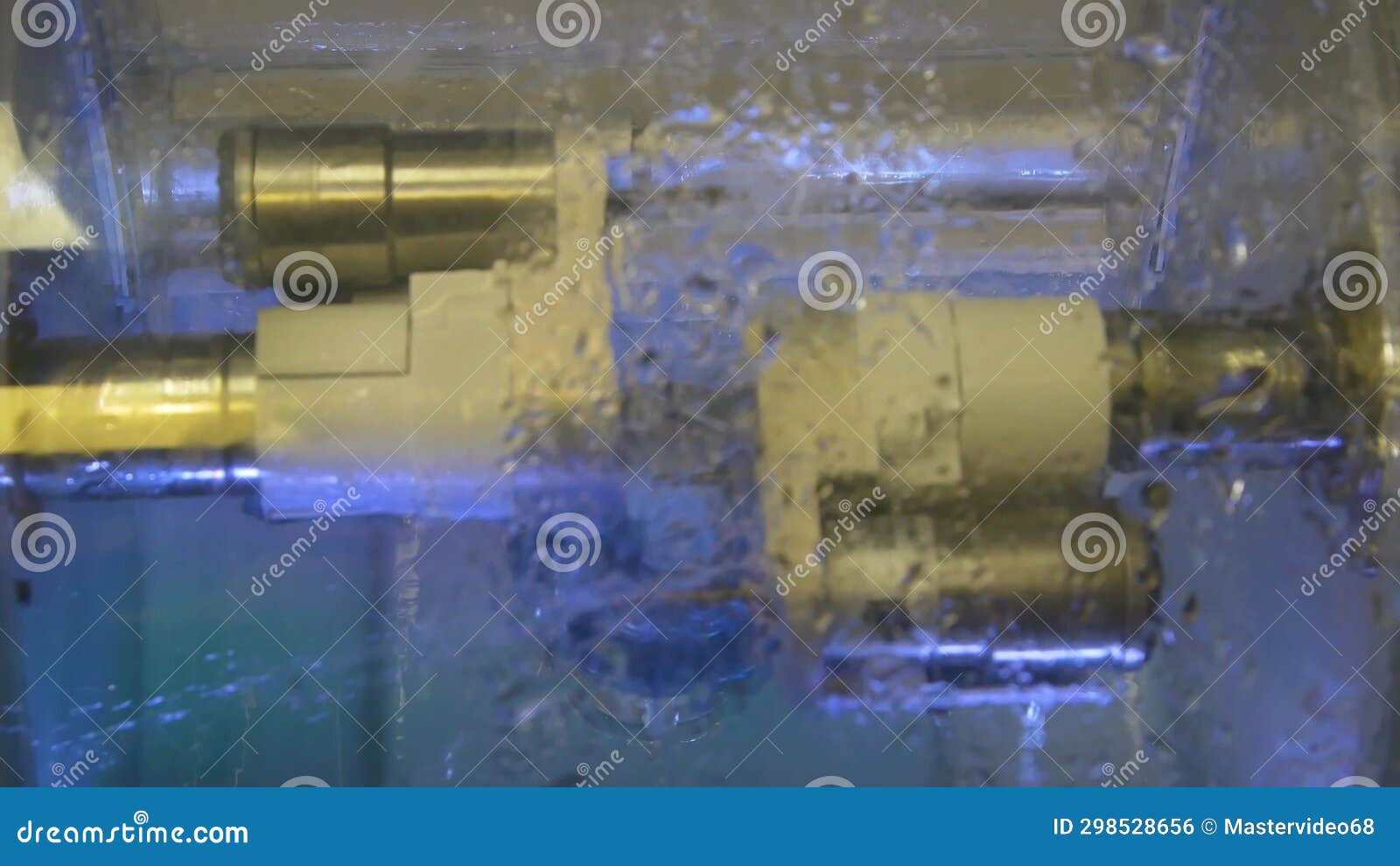 The Milling Machine Cuts the Ceramic Dental Crown from the Workpiece ...