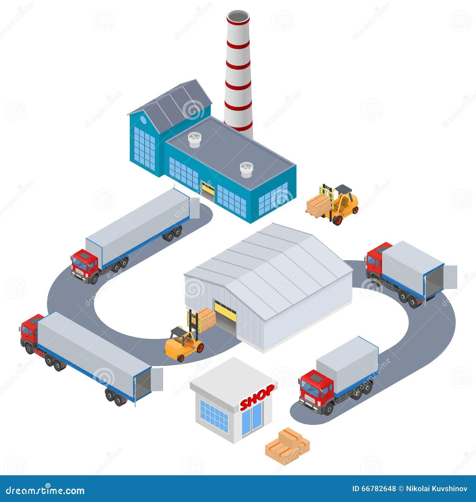 Fabrication Infographic Logistique Illustration de Vecteur ...