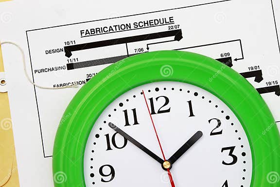 Fabrication schedule stock image. Image of primavera - 18194499