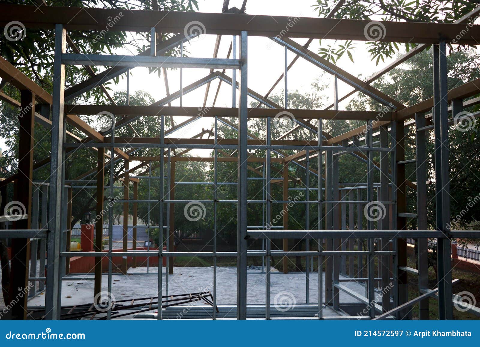 Fabrication Work before Construction Stock Image - Image of fabrication ...