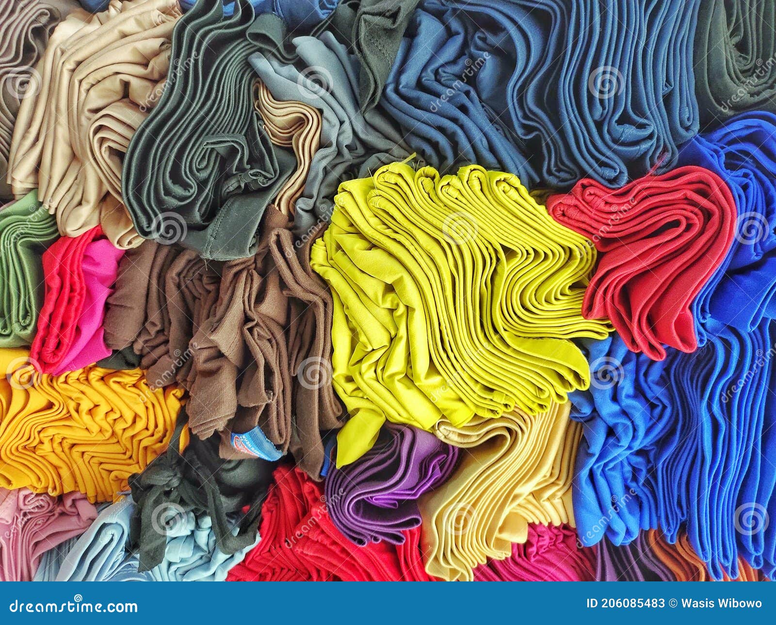 Fabrics and Colors. this Color Combination is Formed from a Pile of ...