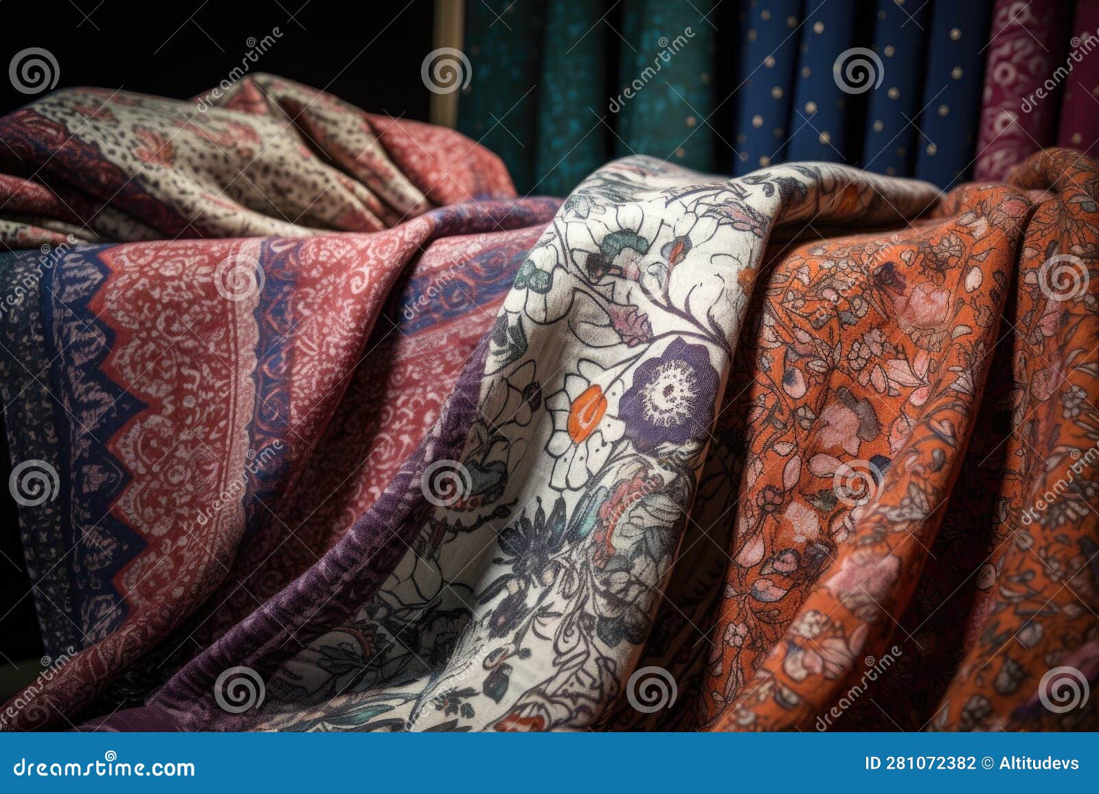 Fabrics with Intricate and Detailed Patterns, from Florals To Geometric ...