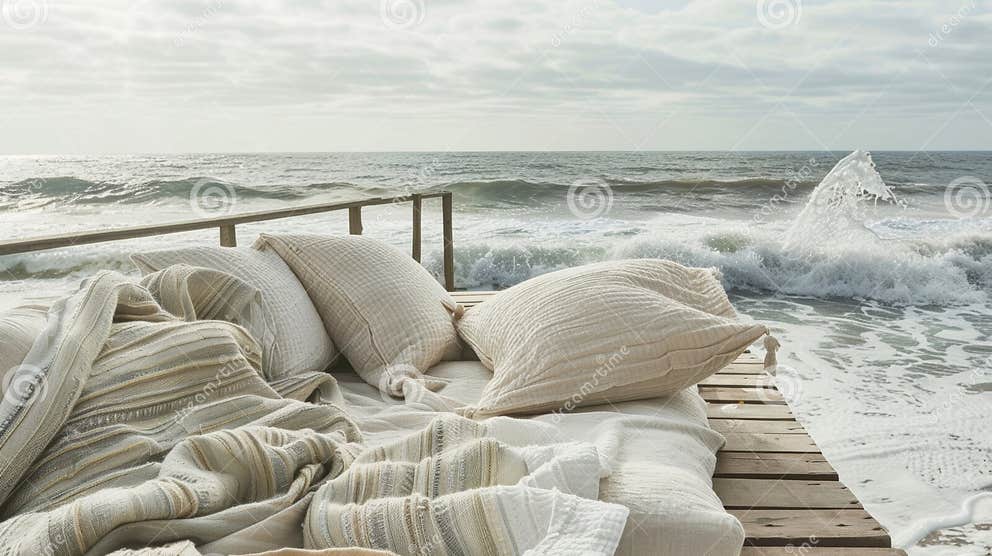 The Fabrics Movement Mimics that of Waves Crashing Against the Pier ...