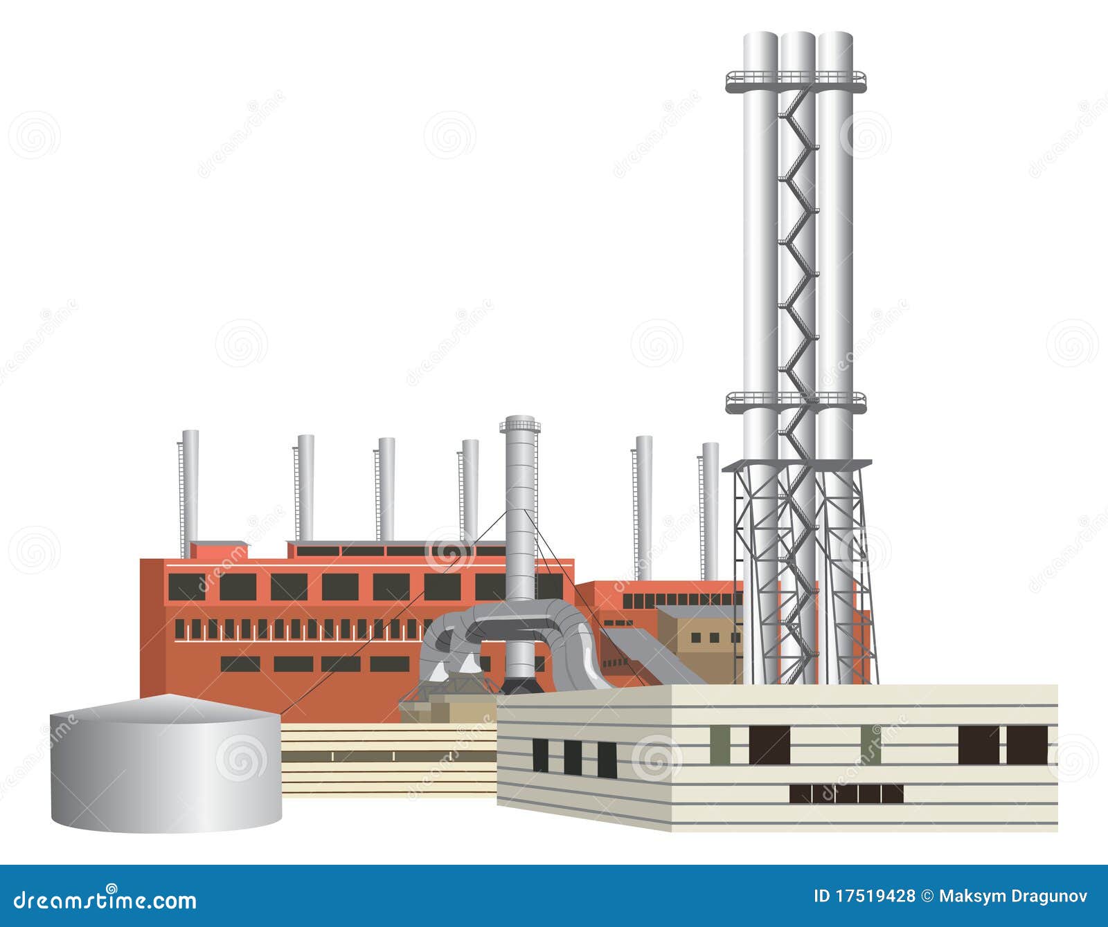 Fabrik vektor abbildung. Illustration von mode, leistung - 17519428