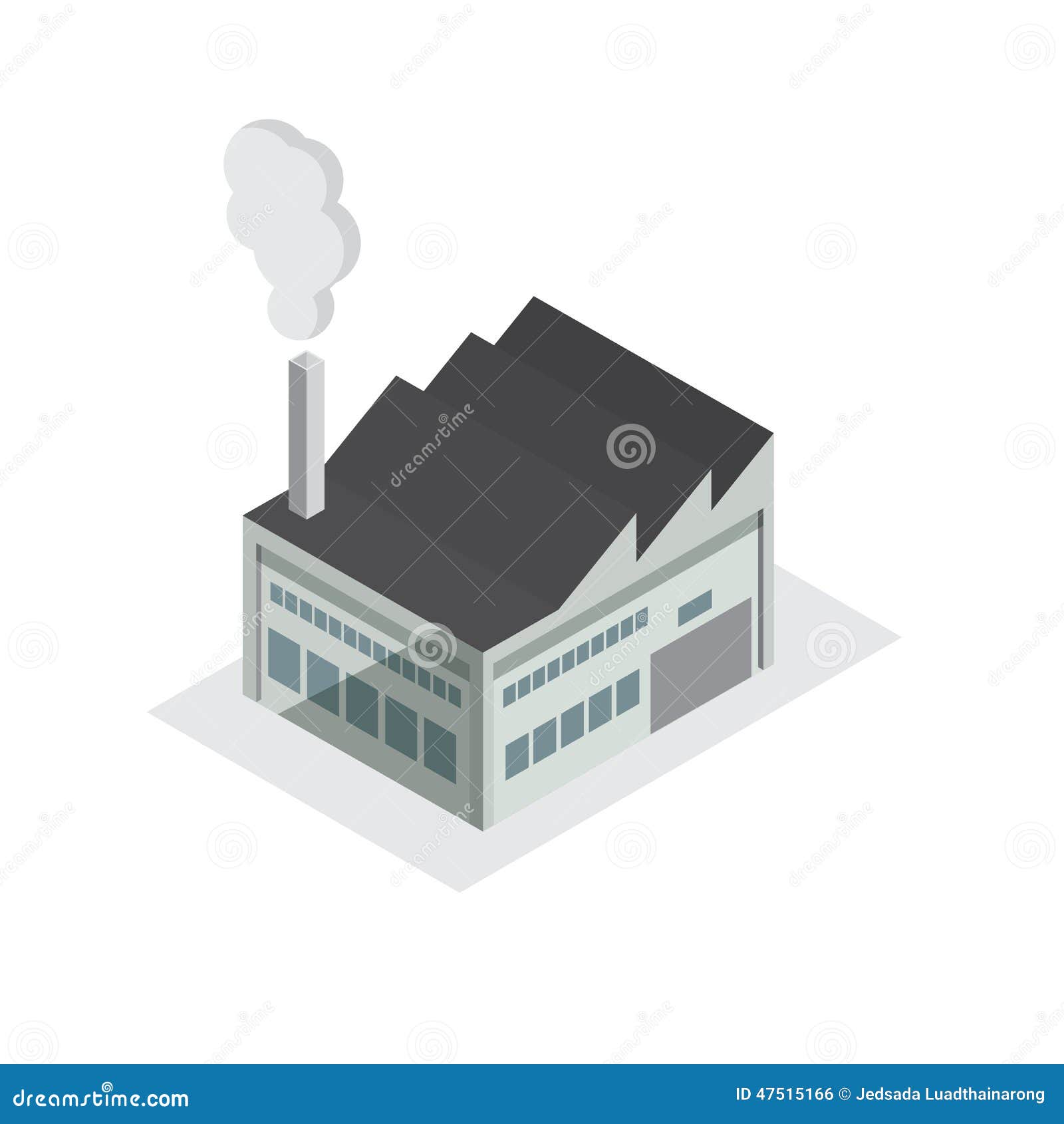 Fabrik, Die Design Des Kleinen Modells Aufbaut Vektor Abbildung ...