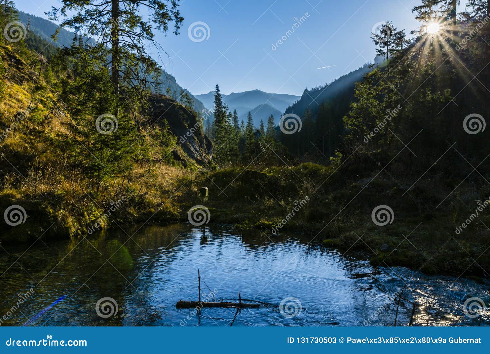 A Fabulous and Charming Forest Landscape and Karst Spring in the Valley ...