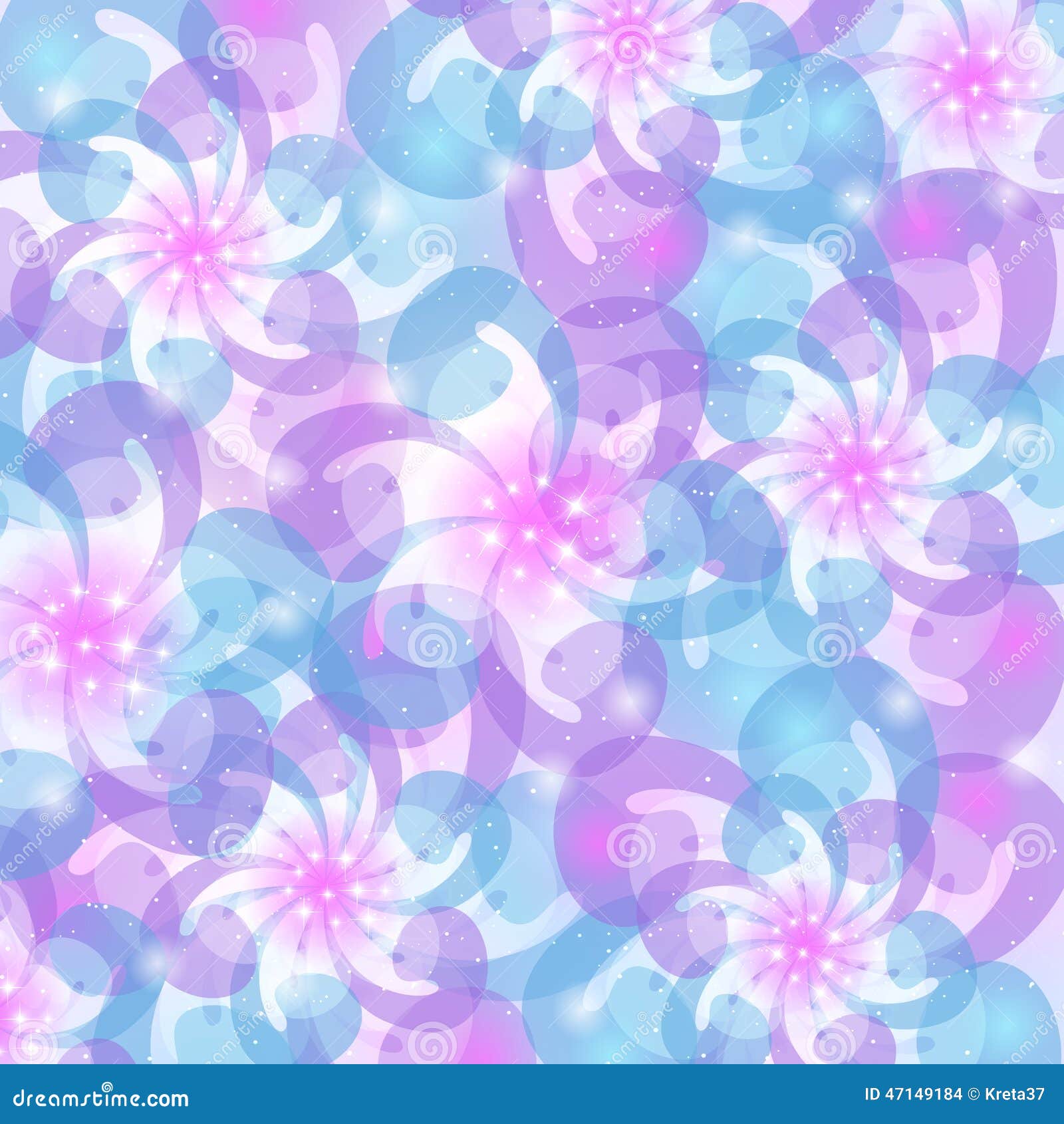 Fabulous flower glade stock vector. Illustration of magic - 47149184