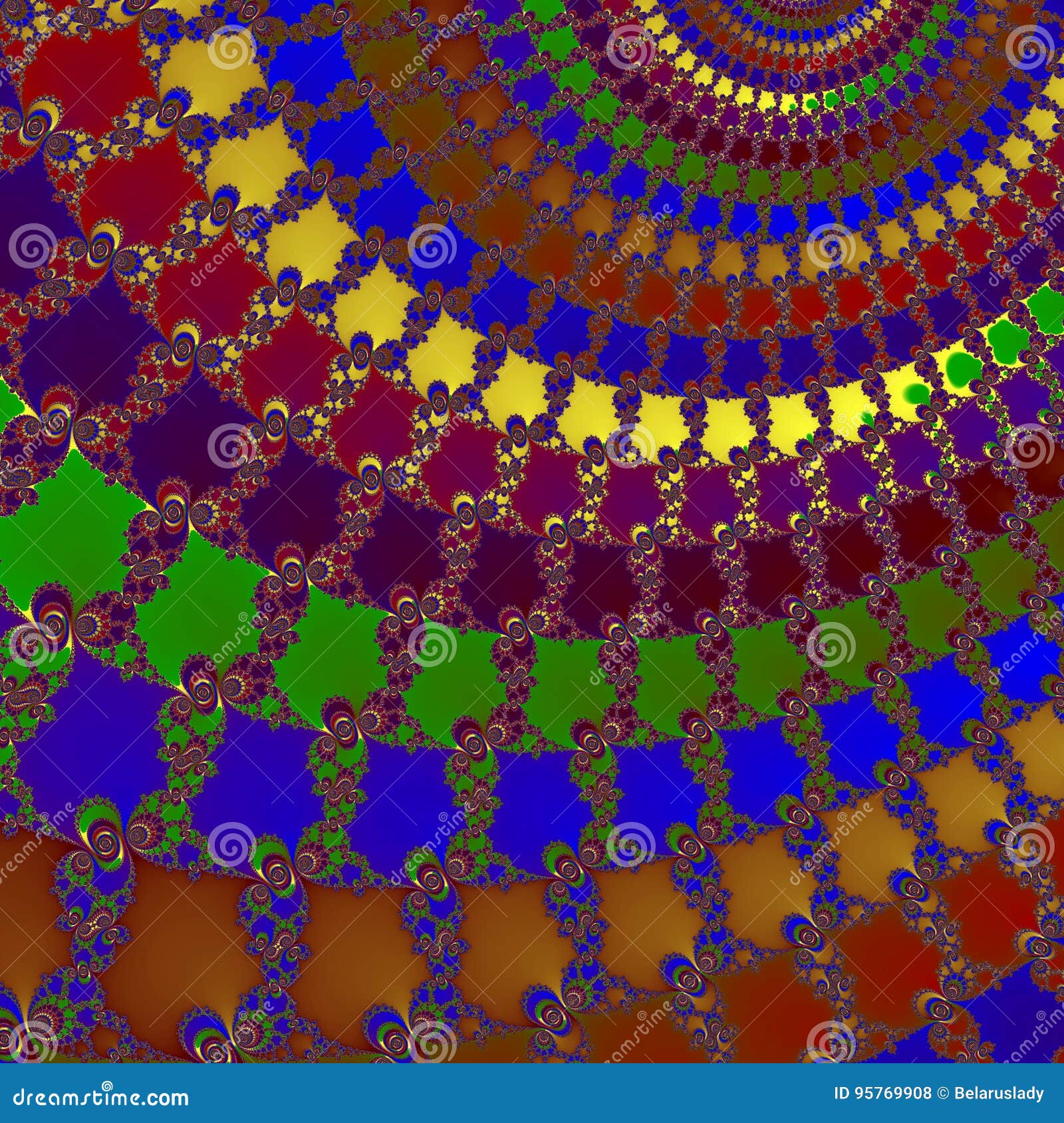 Fabulous Multicolored Pattern Stock Illustration - Illustration of ...