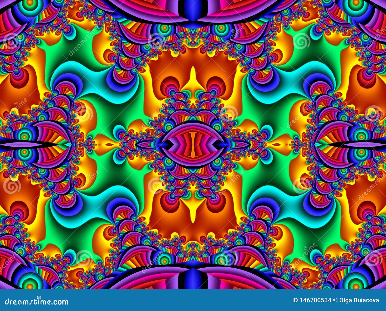Fabulous Multicolored Pattern. You Can Use it for Invitations, Notebook ...