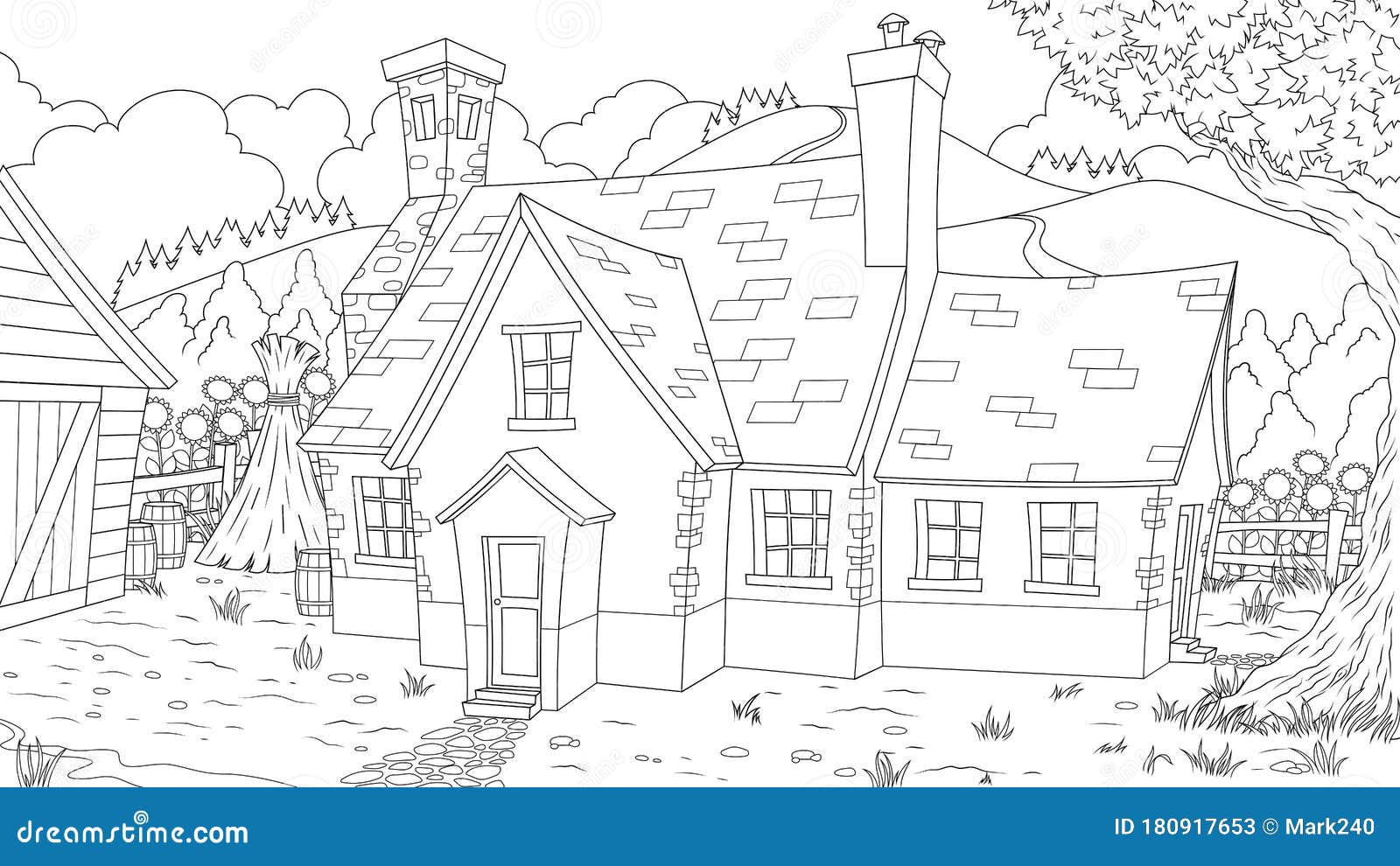 Summer House-Bungalow With Porch-3d Royalty-Free Stock Photography ...