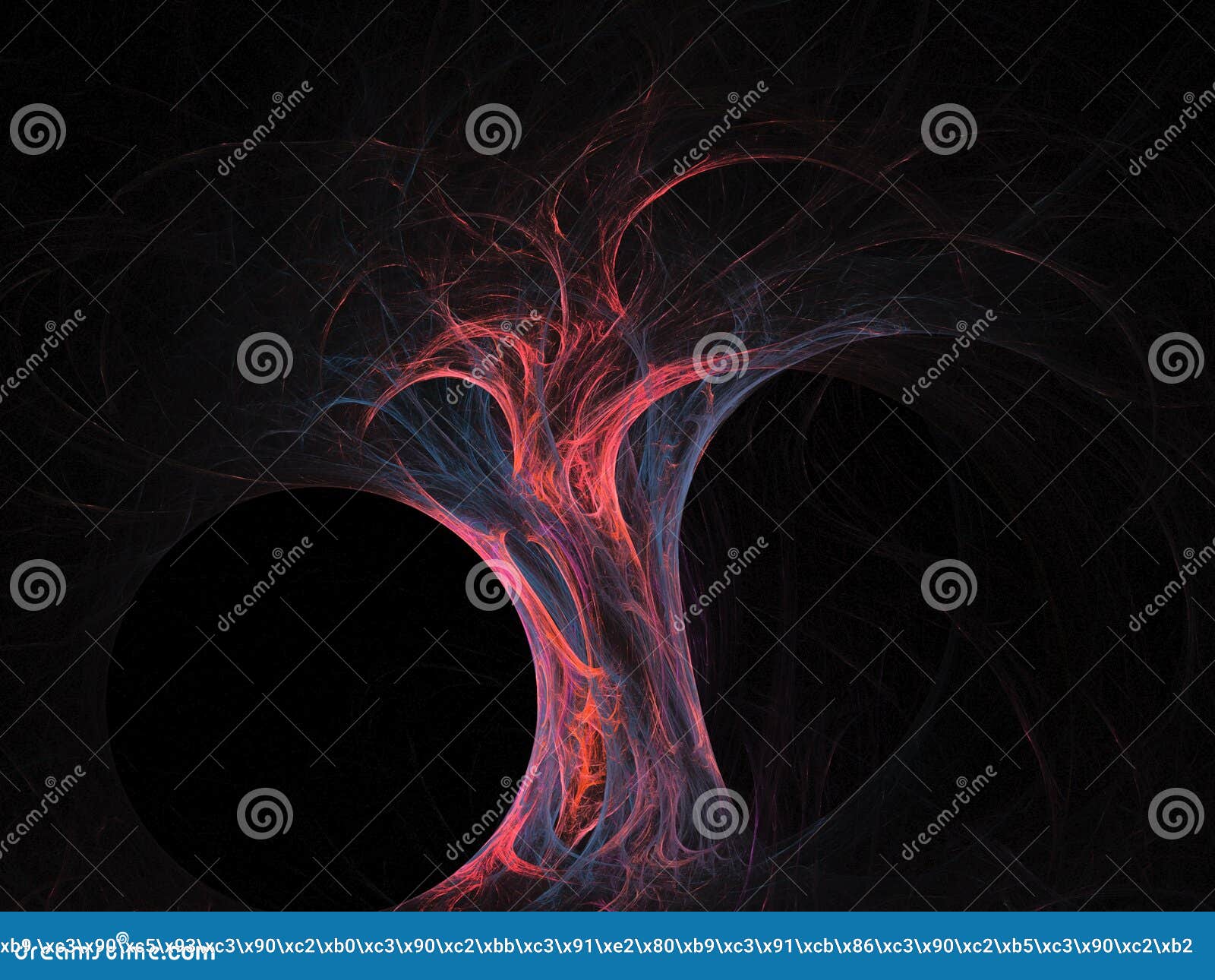 Fabulous Tree fraktal stock illustration. Illustration of digital ...