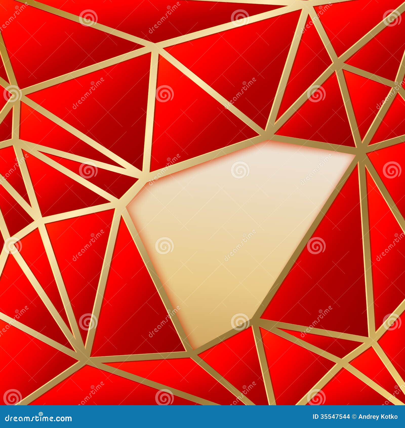 Fabulous Triangles in Gold. Stock Vector - Illustration of banner ...